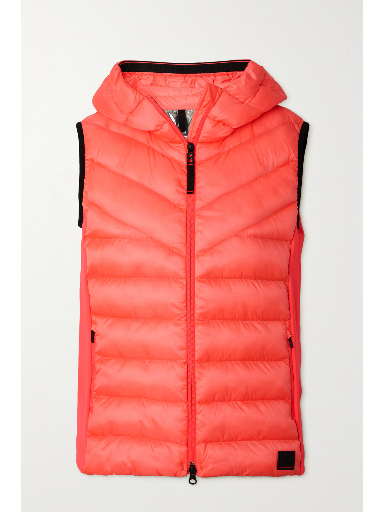 Bogner Fire+ice Rhea Hooded Stretch-jersey Trimmed Quilted Ripstop Vest ...