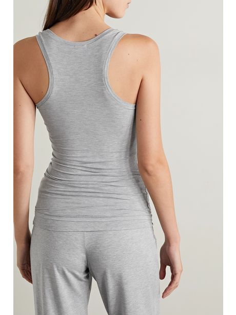 Gray Yoga stretch-modal tank | HANRO | NET-A-PORTER