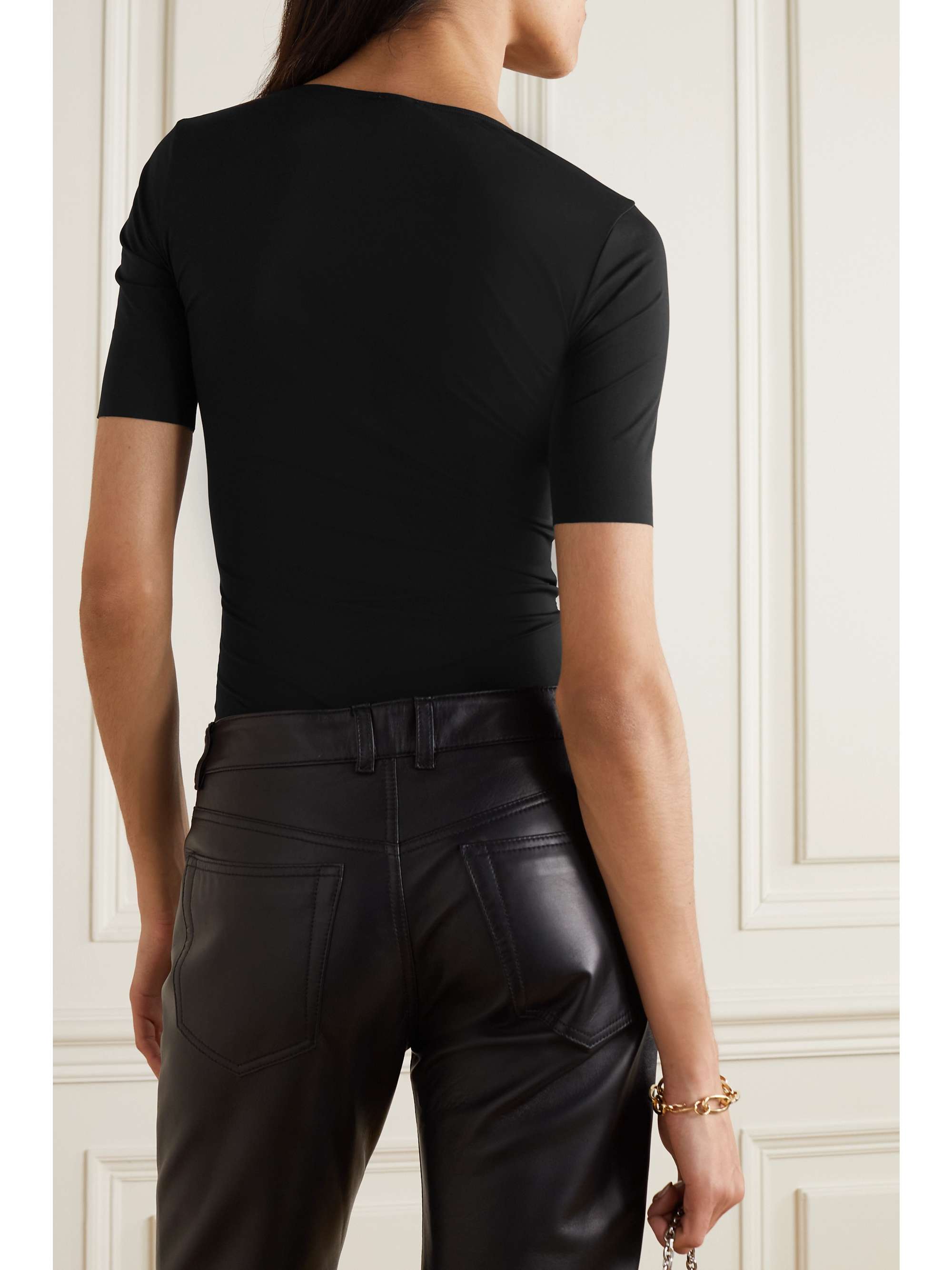Wolford Vermont Stretch Jersey Thong Bodysuit Net A Porter