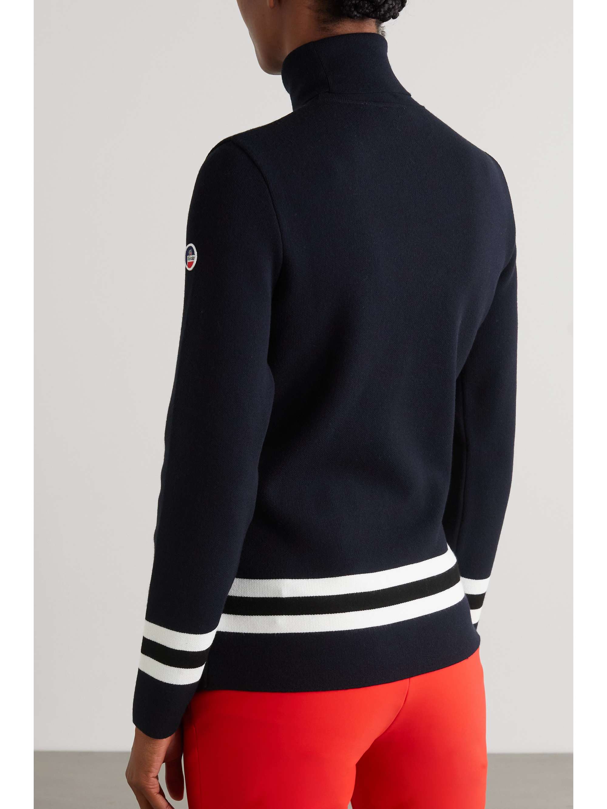 FUSALP Judith striped knitted turtleneck sweater | NET-A-PORTER