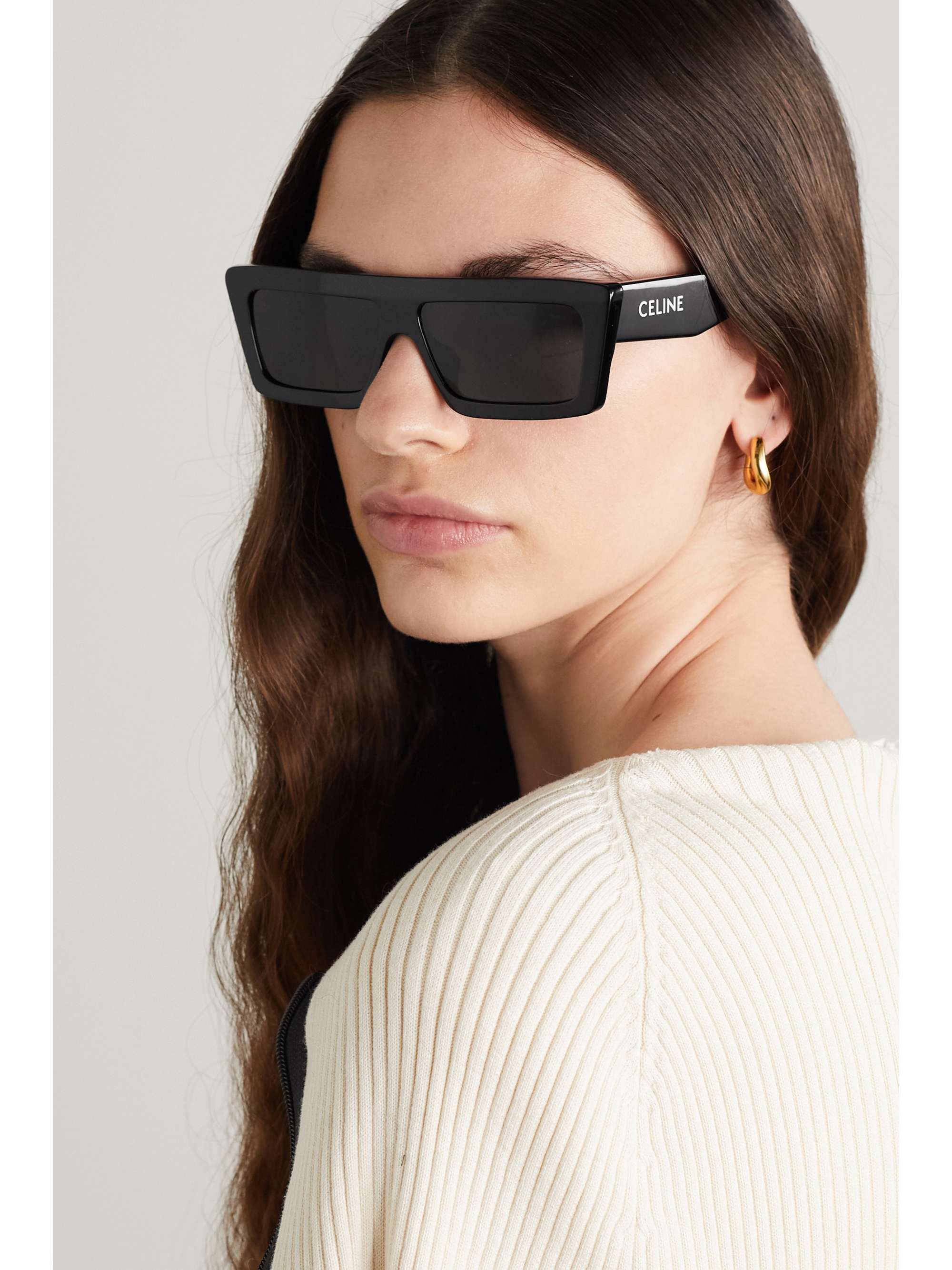 Celine Monochroms 02 Sunglasses In Acetate Black Celine Ubicaciondepersonascdmxgobmx