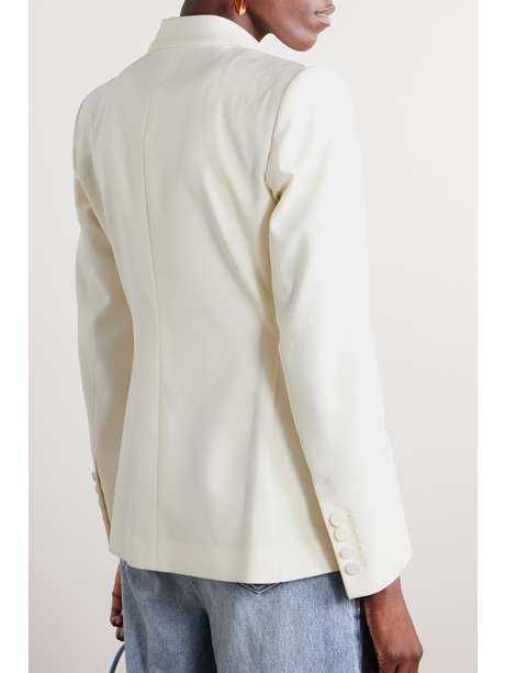 BLAZÉ MILANO First Class Charmer double-breasted silk-trimmed wool ...