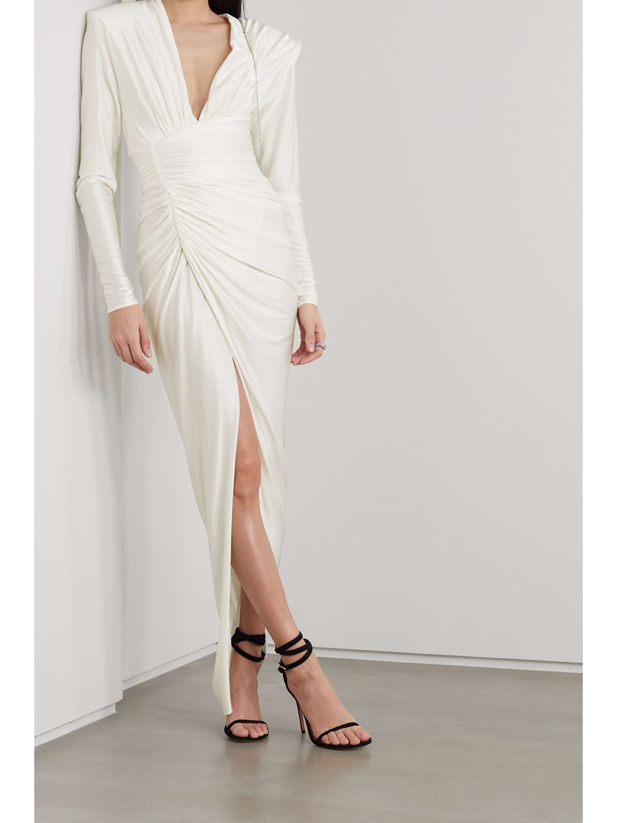 ALEXANDRE VAUTHIER Gathered stretch-jersey gown | NET-A-PORTER