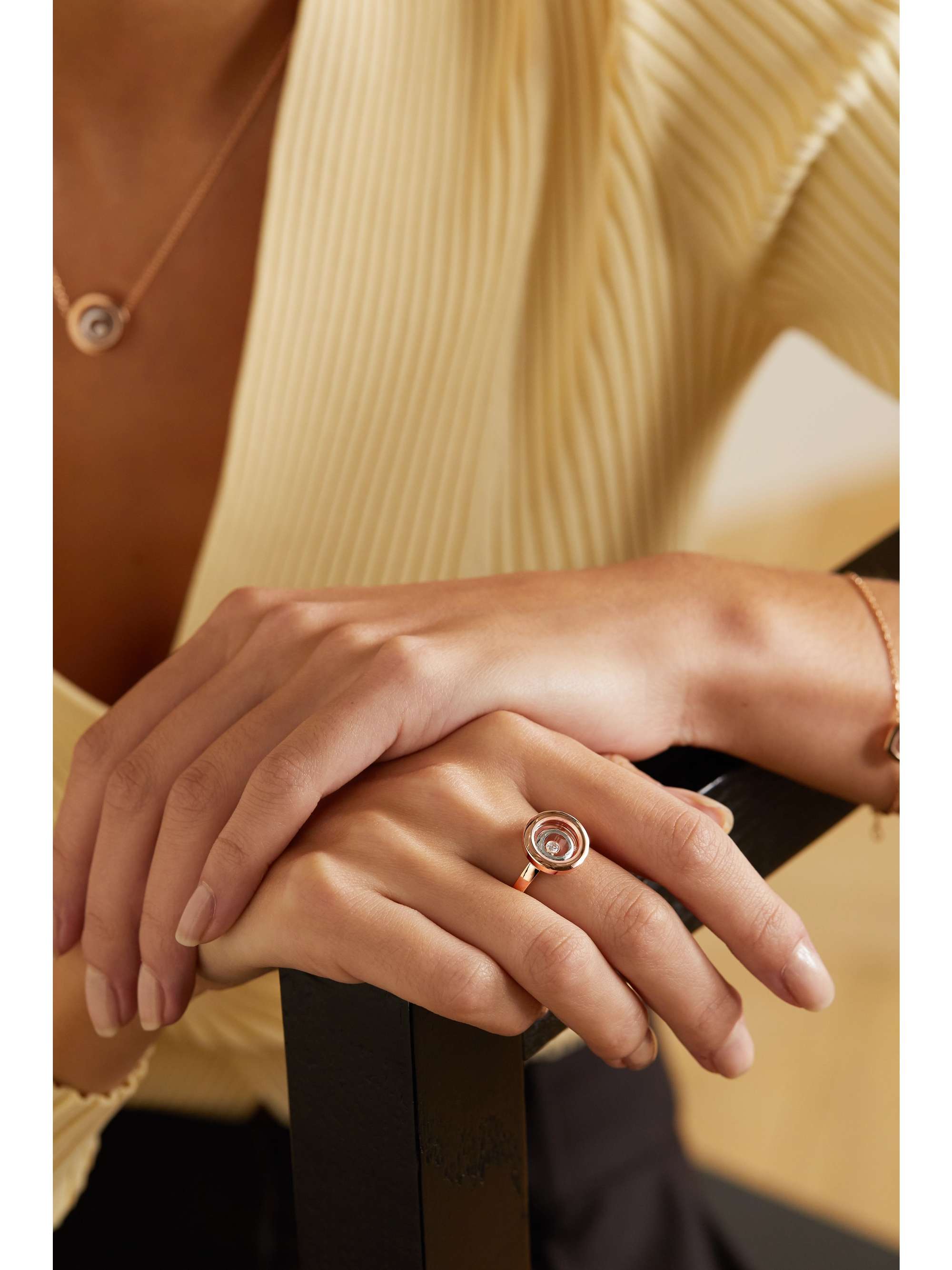 Chopard rose gold ring store