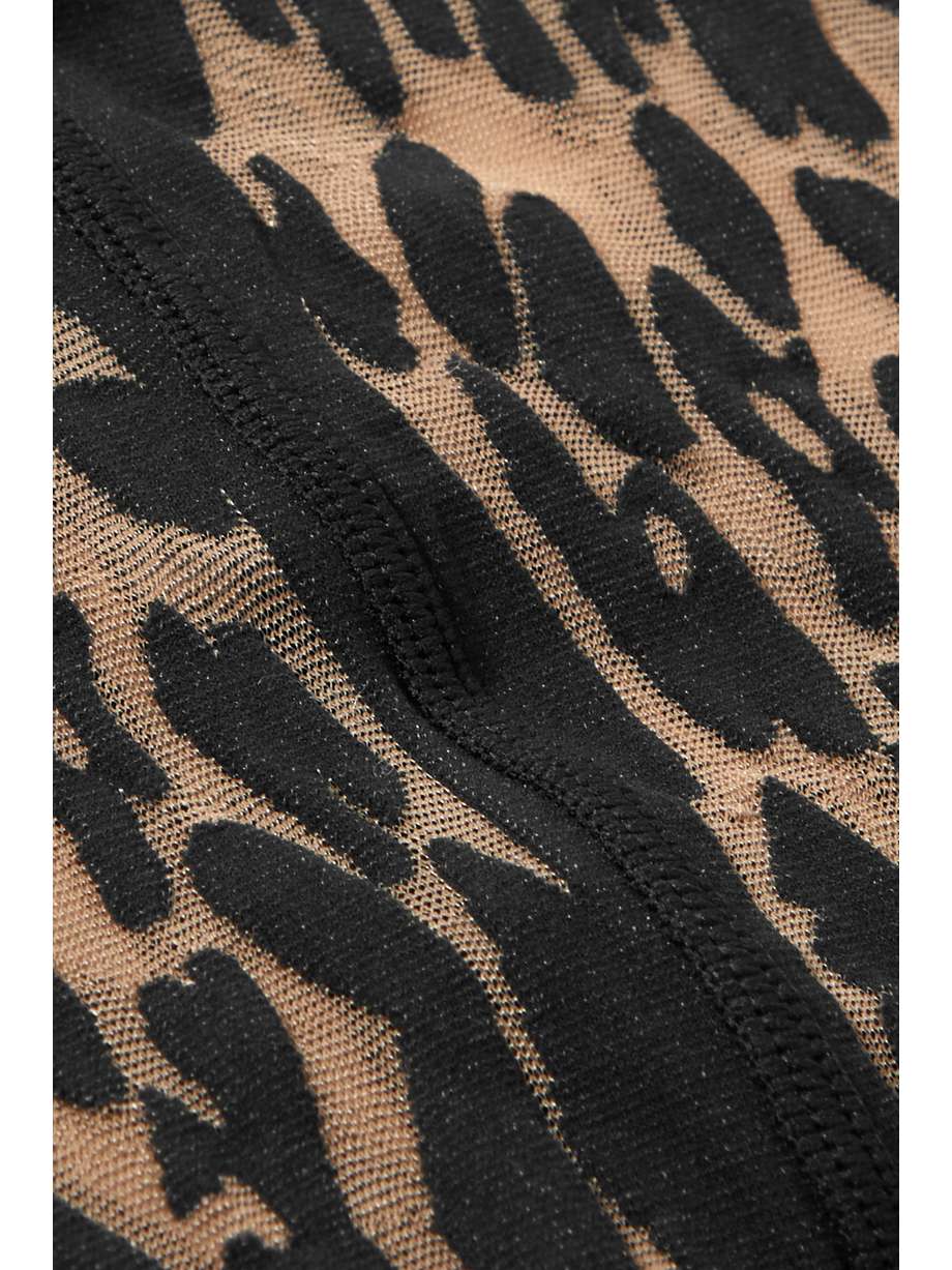 WOLFORD Josey 20 denier leopard-print tights | NET-A-PORTER