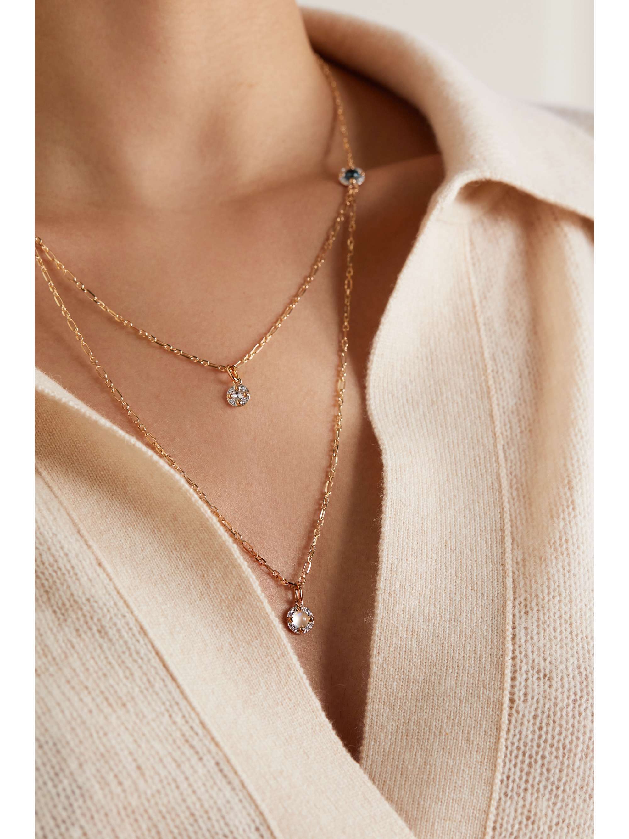 Sabbia 18-karat Rose Gold Diamond Necklace | atelier-yuwa.ciao.jp