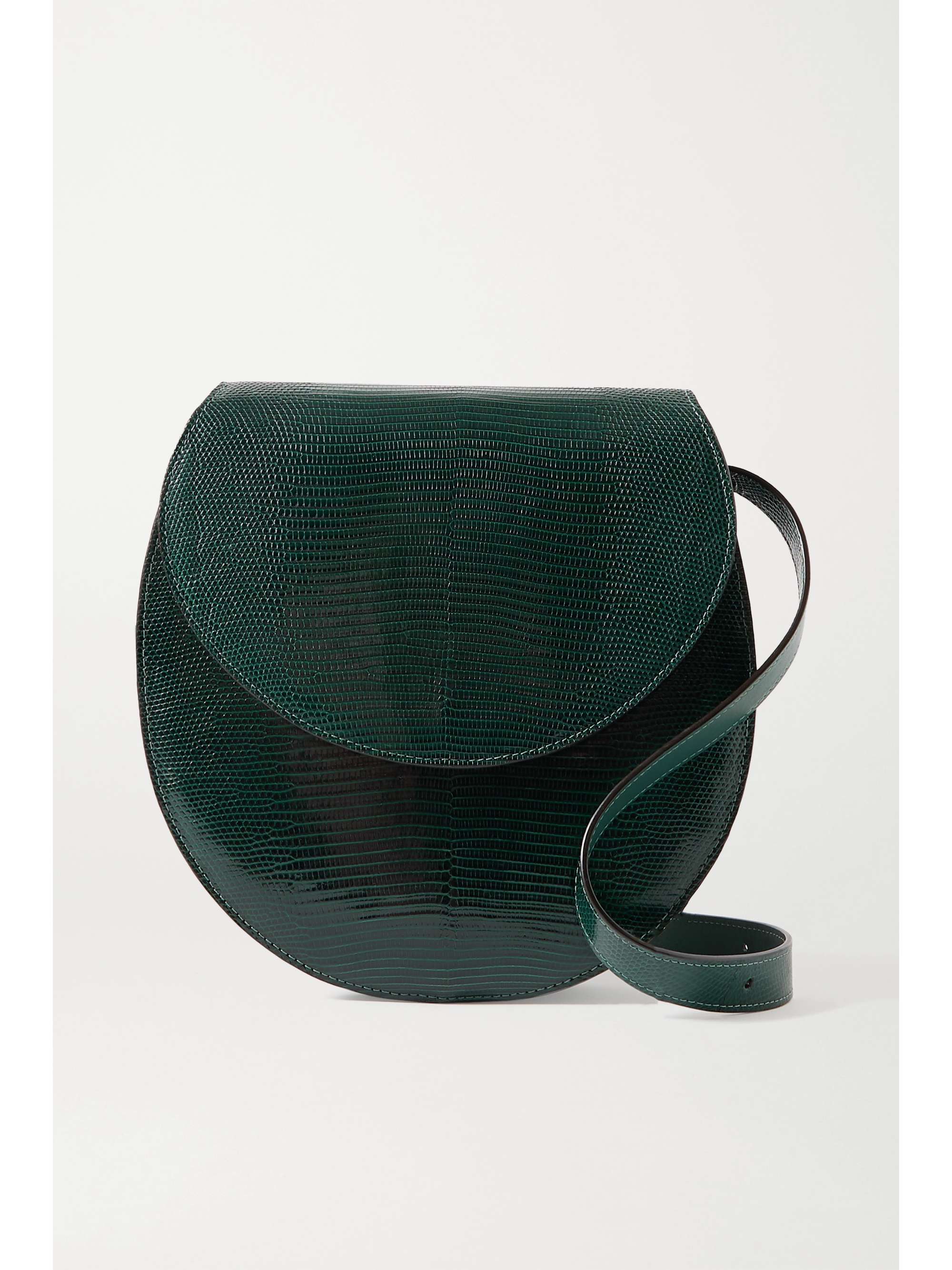 HUNTING SEASON The Large Saddle lizard shoulder bag | NET-A-PORTER