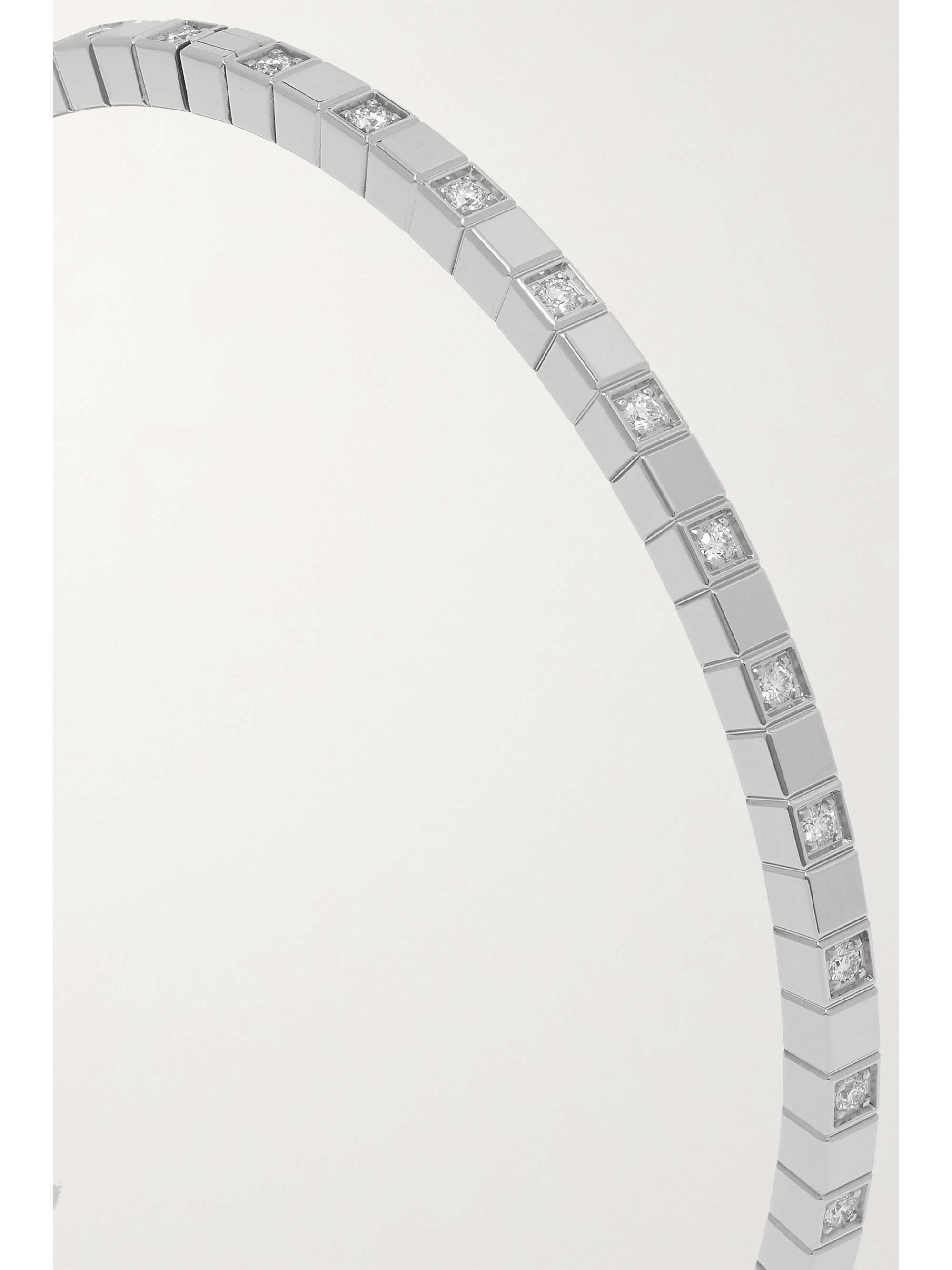 CHOPARD Ice Cube 18-karat white gold diamond bangle | NET-A-PORTER