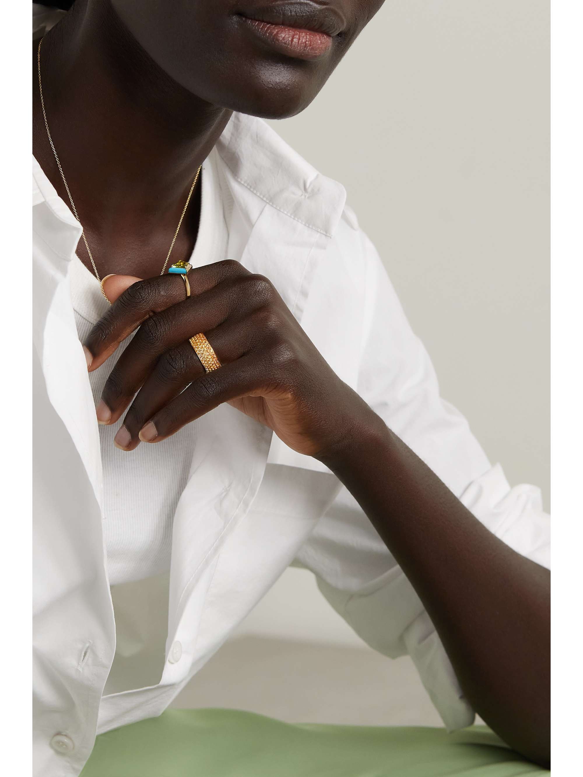 EMILY P. WHEELER + NET SUSTAIN 18-karat recycled gold sapphire ring ...