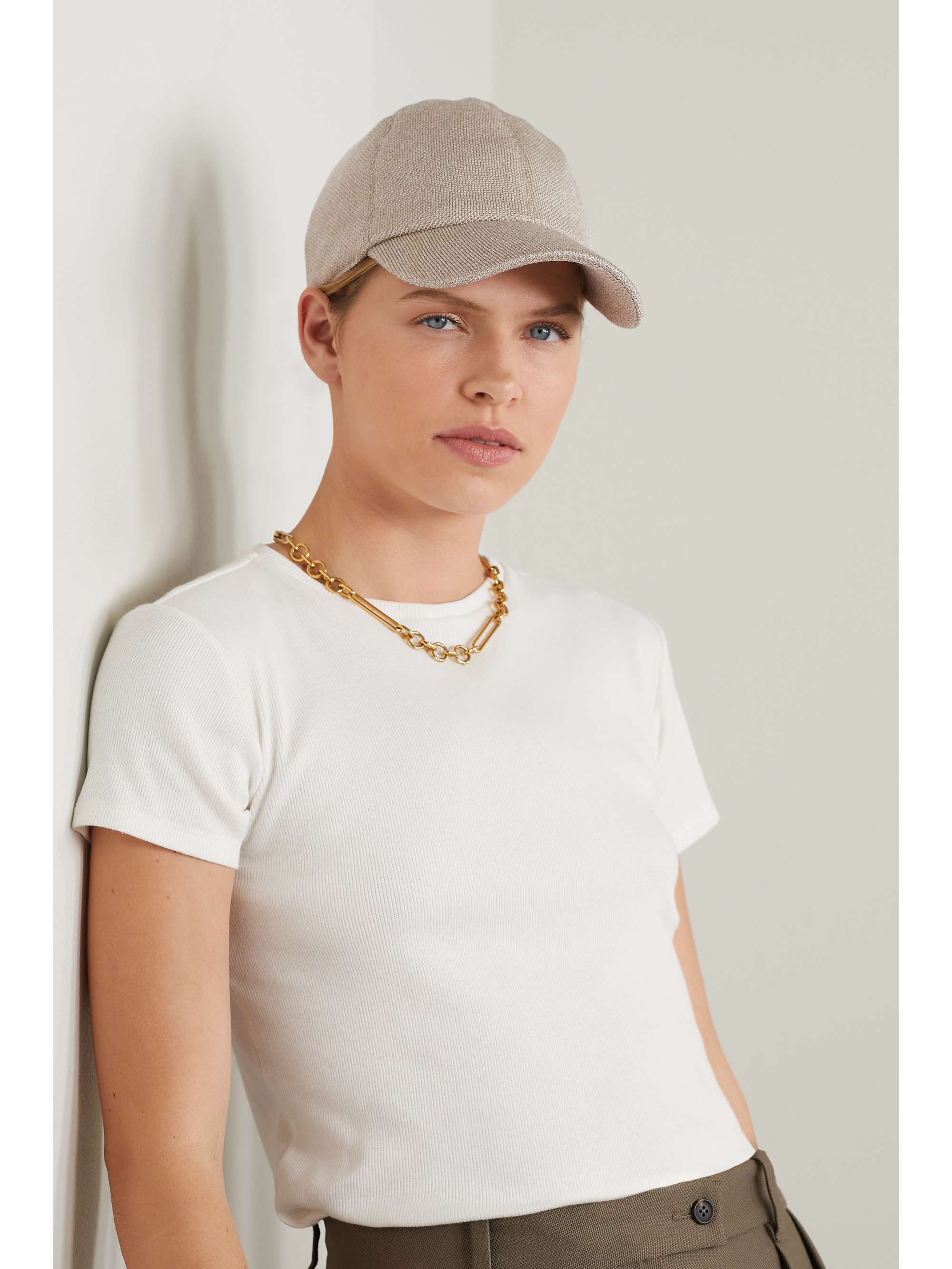 THE ROW Caspian silk-piqué baseball cap | NET-A-PORTER