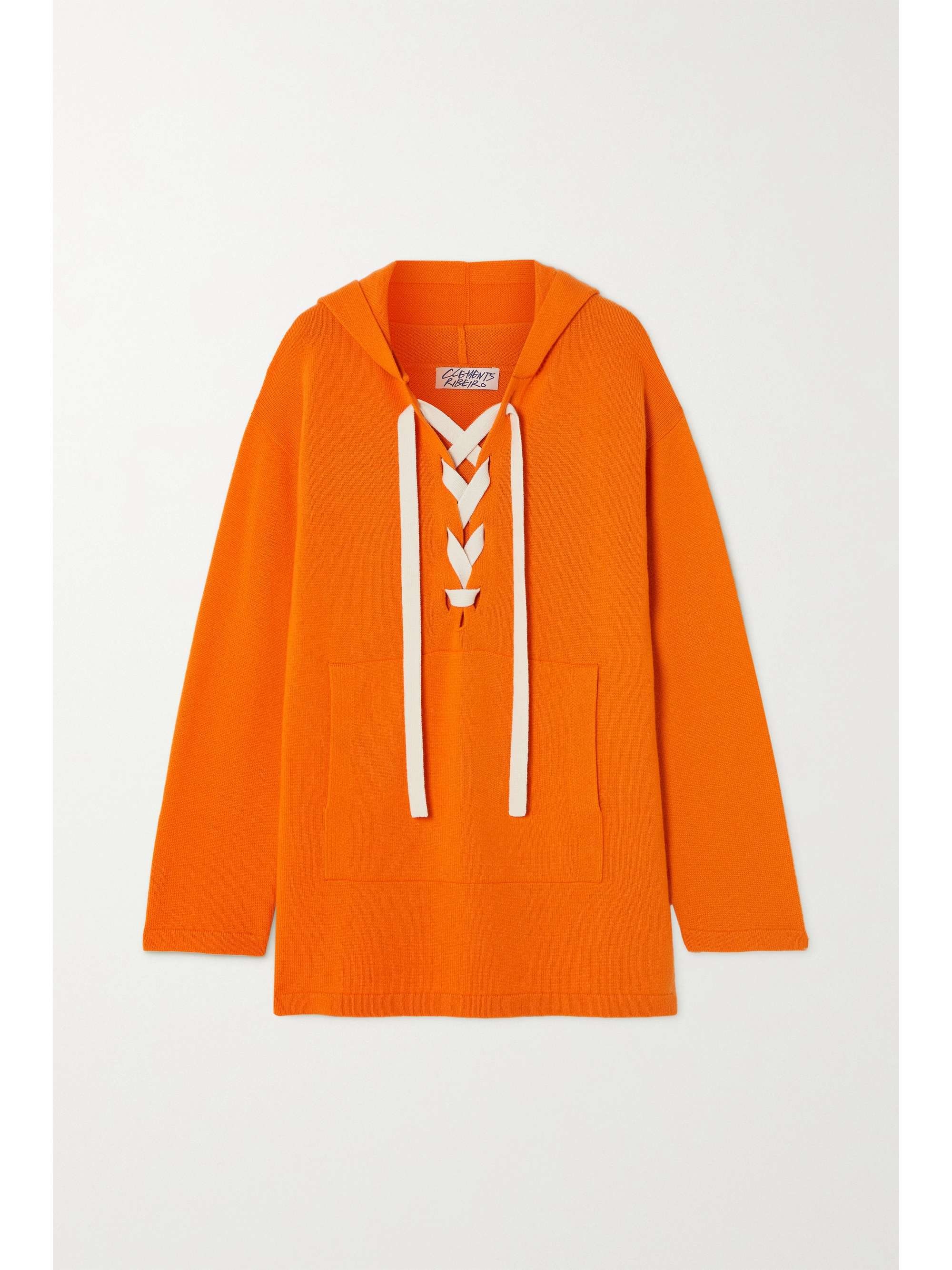 CLEMENTS RIBEIRO Dakota Baja lace-up cashmere hoodie | NET-A-PORTER