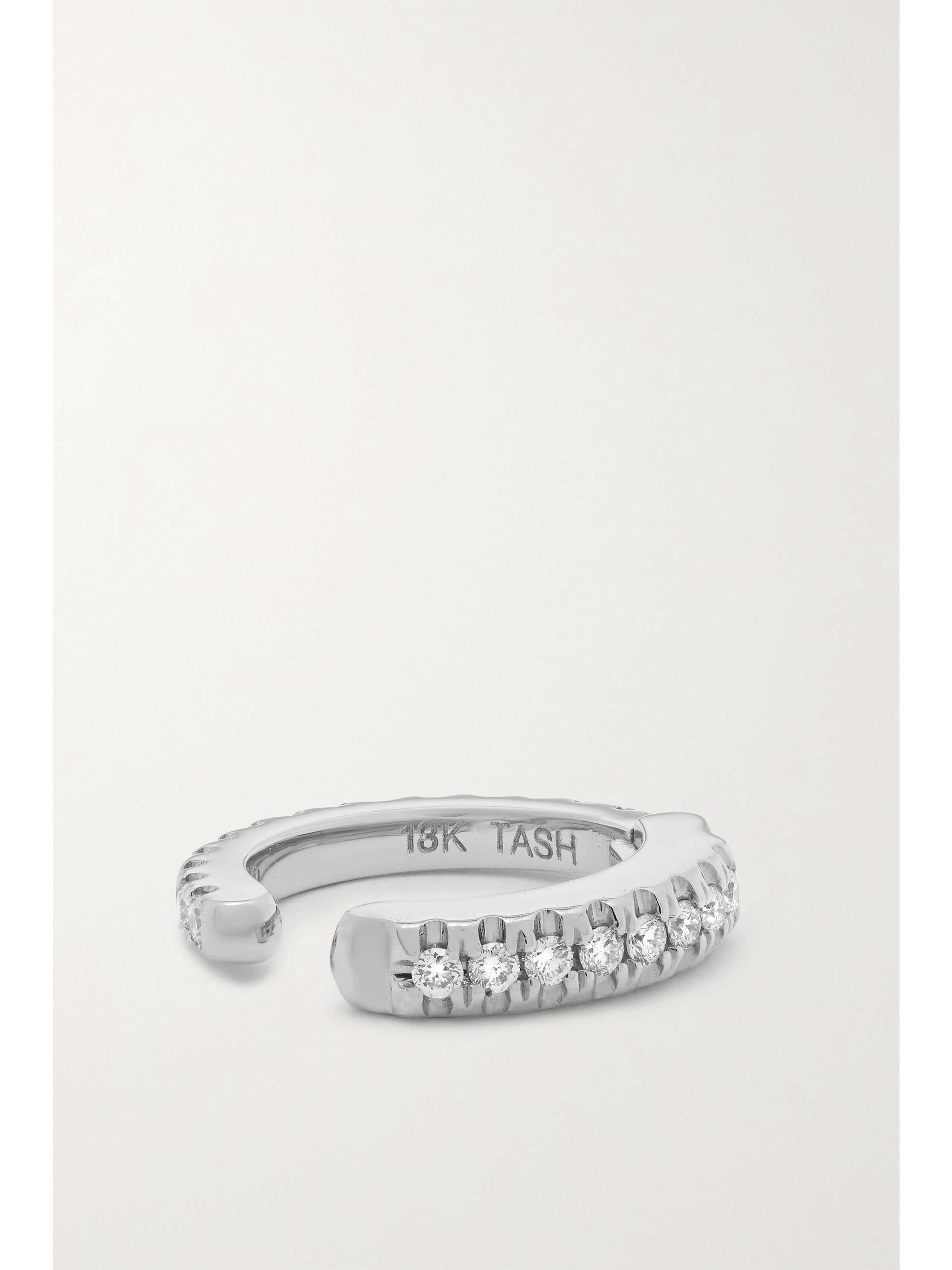 MARIA TASH Eternity 18-karat white gold diamond ear cuff | NET-A-PORTER