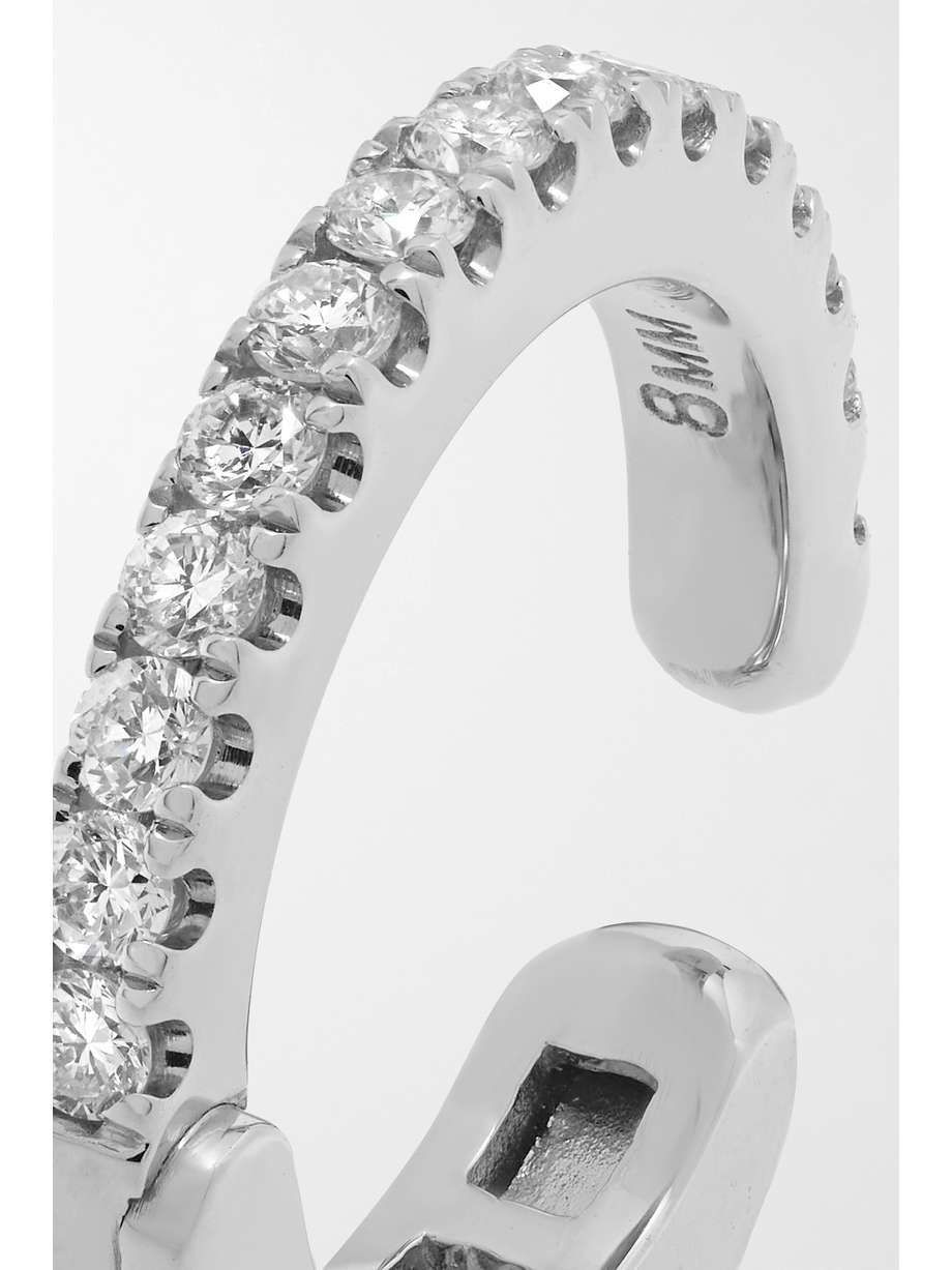 MARIA TASH Eternity 18-karat white gold diamond ear cuff | NET-A-PORTER