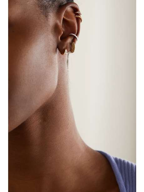 MARIA TASH Eternity 18-karat white gold diamond ear cuff | NET-A-PORTER