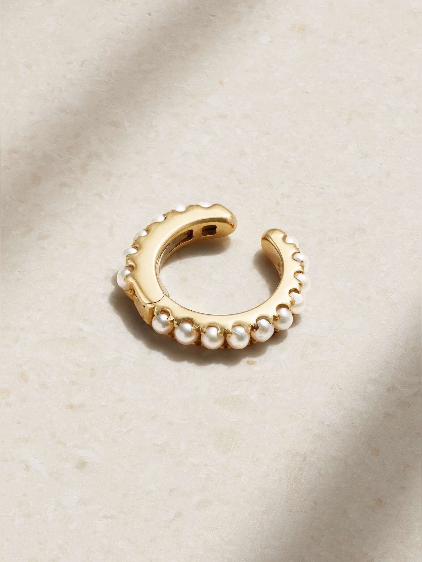 Gold Eternity 14-karat gold pearl ear cuff | MARIA TASH | NET-A-PORTER