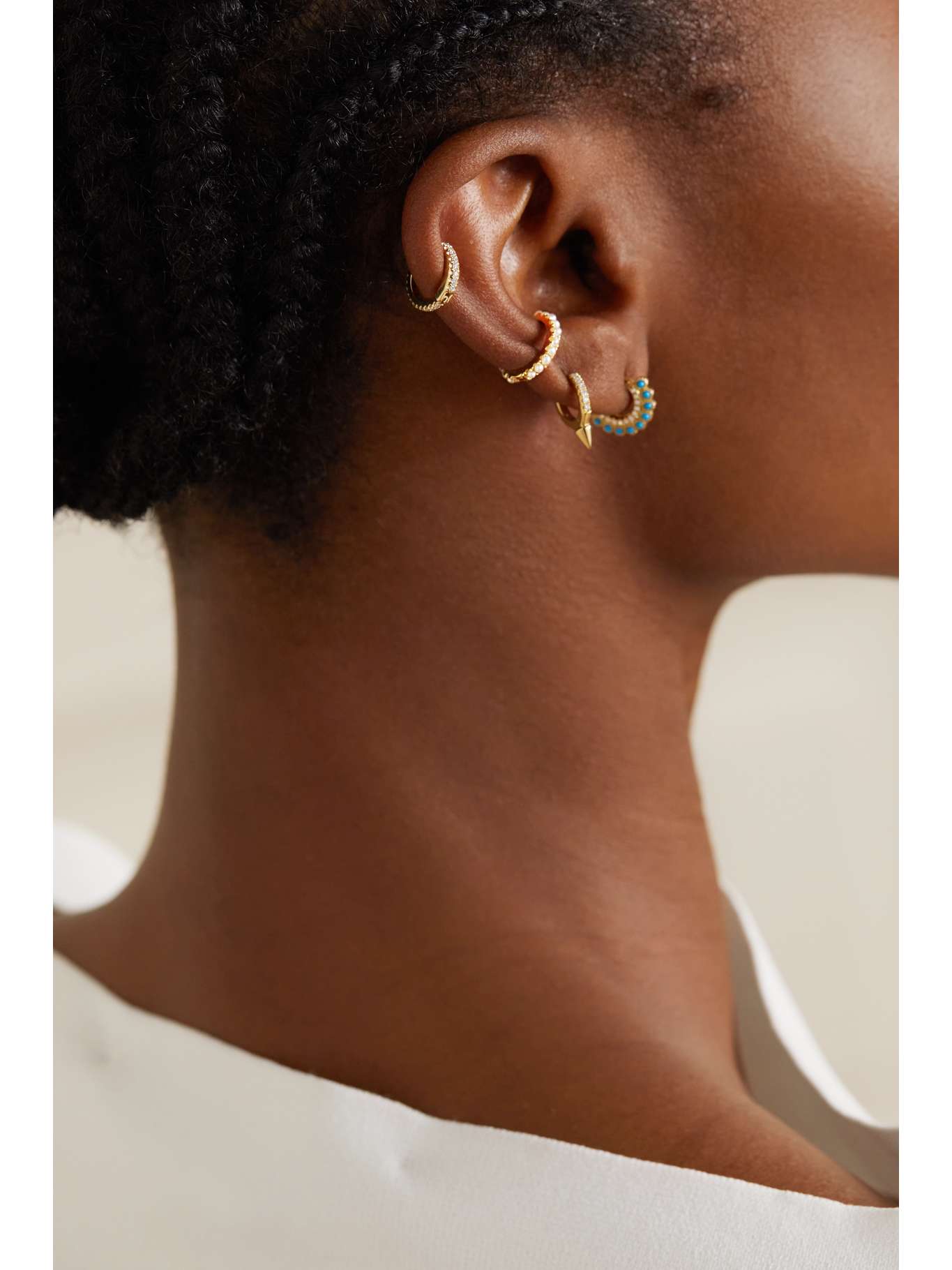 MARIA TASH Eternity 14-karat gold pearl ear cuff | NET-A-PORTER