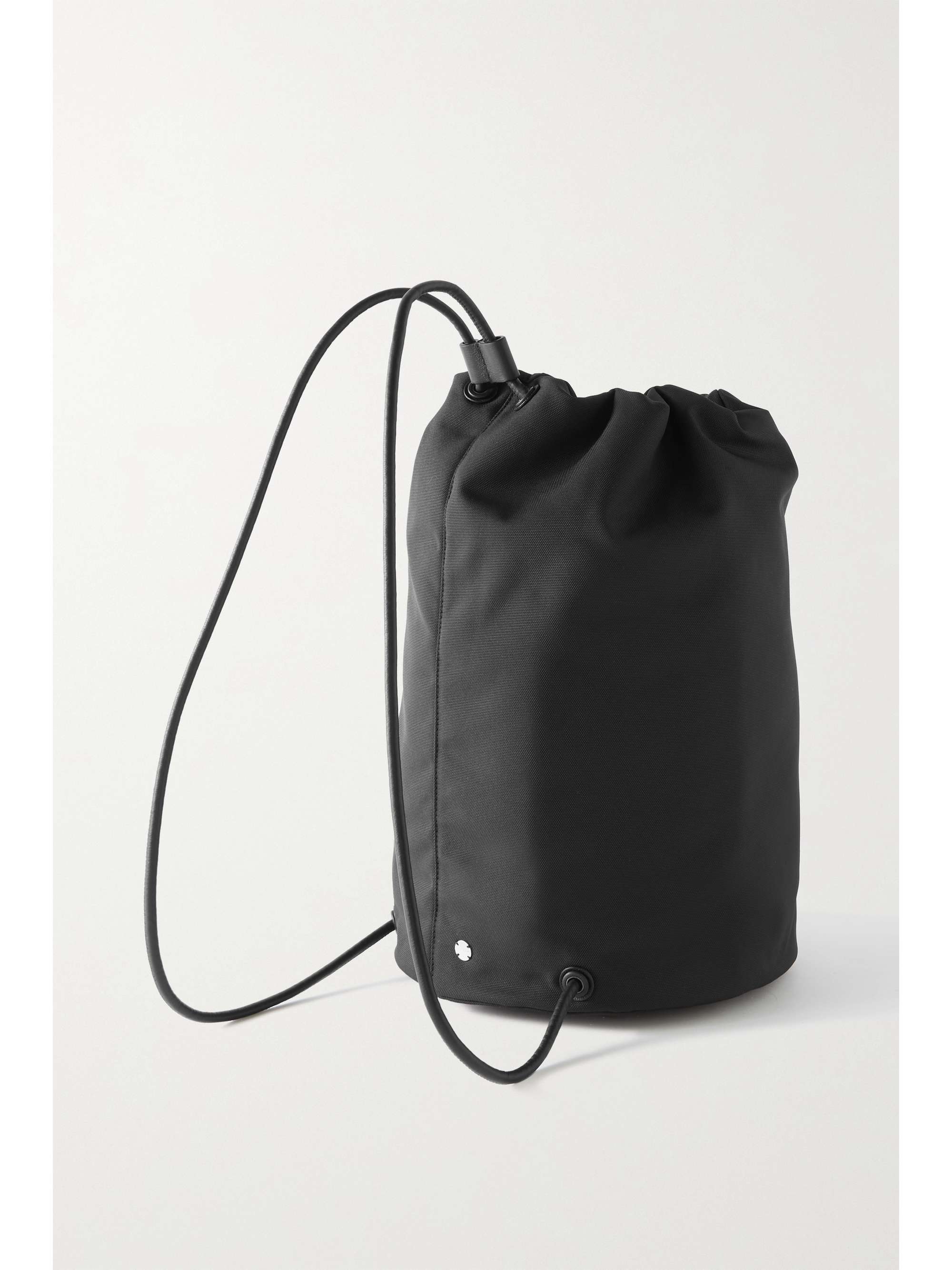 Black Leather trimmed Canvas Backpack THE ROW NET A PORTER black-leather-trimmed-canvas-backpack-the-row-net-a-porter