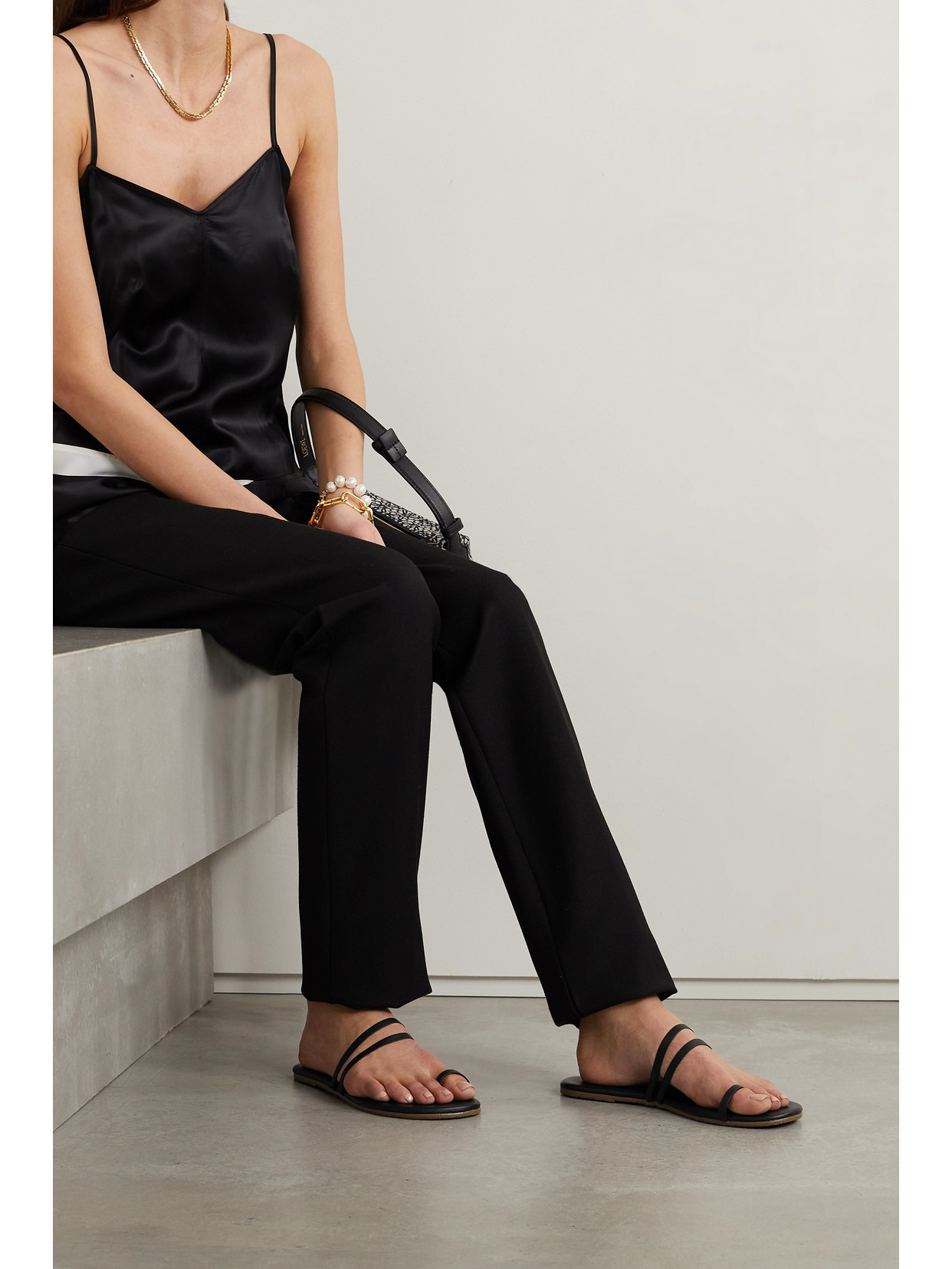 Tkees Leah Leather Sandals In Black | ModeSens