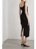 KHAITE Nina ribbed-knit midi dress | NET-A-PORTER