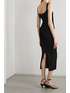 KHAITE Nina ribbed-knit midi dress | NET-A-PORTER