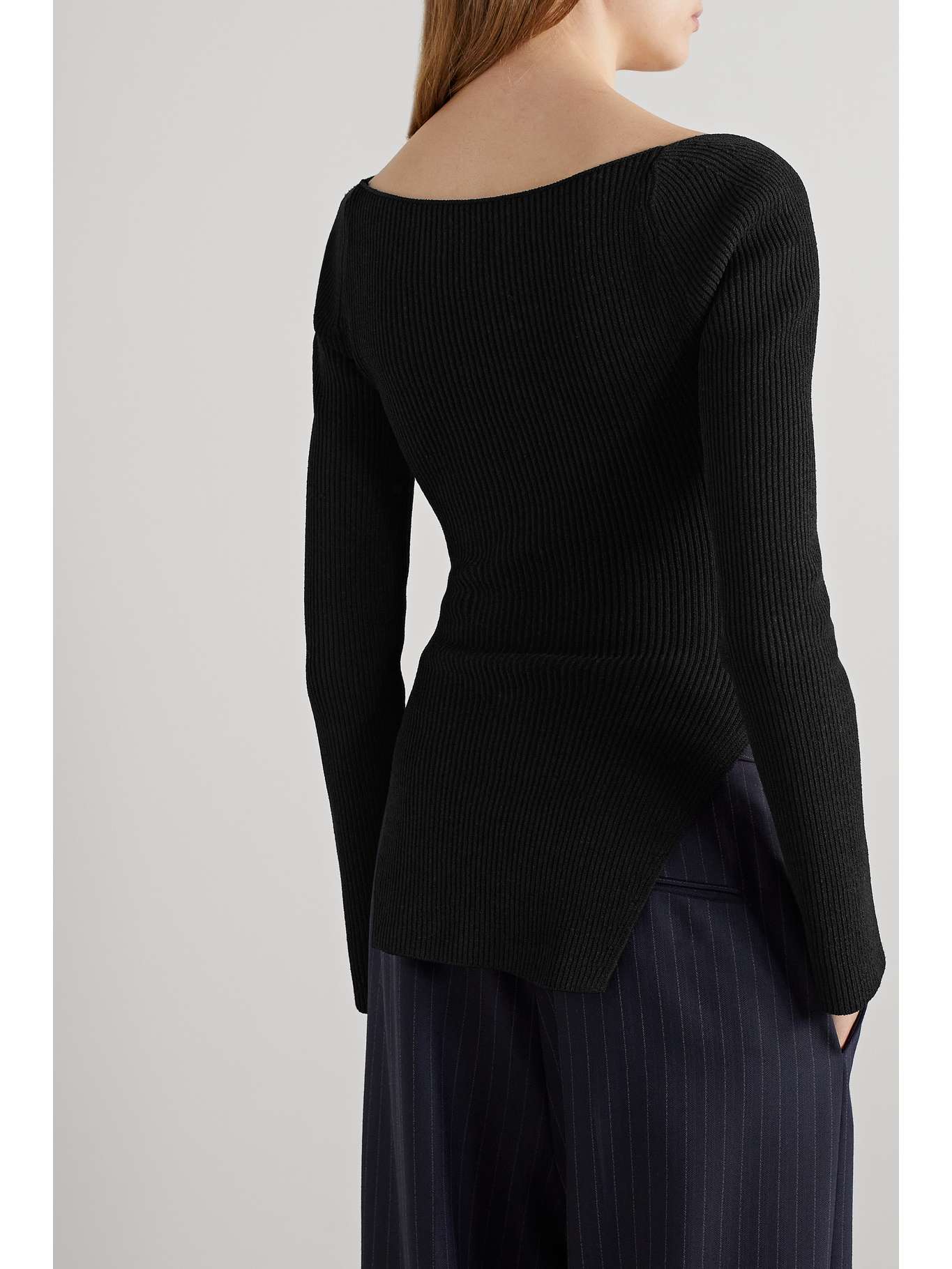 KHAITE Maddy ribbed-knit sweater | NET-A-PORTER