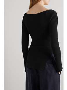 KHAITE Maddy ribbed-knit sweater | NET-A-PORTER