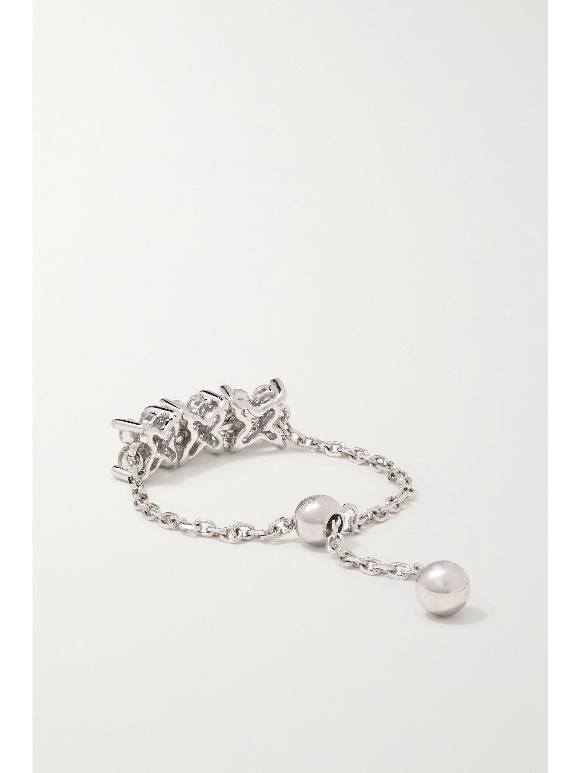 White gold Brontë 14-karat white gold diamond ring | ANISSA KERMICHE ...