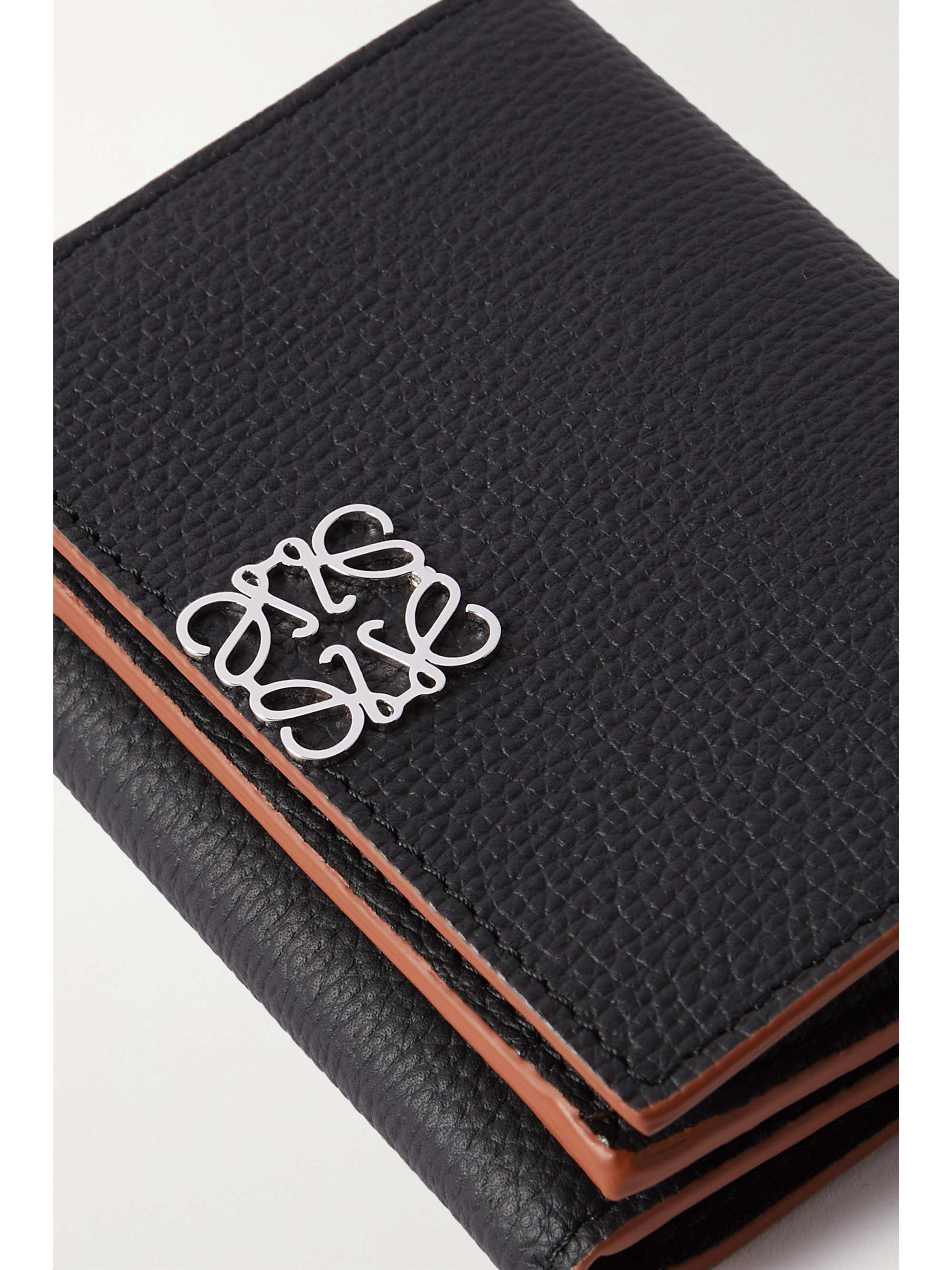 LOEWE Anagram textured-leather wallet | NET-A-PORTER