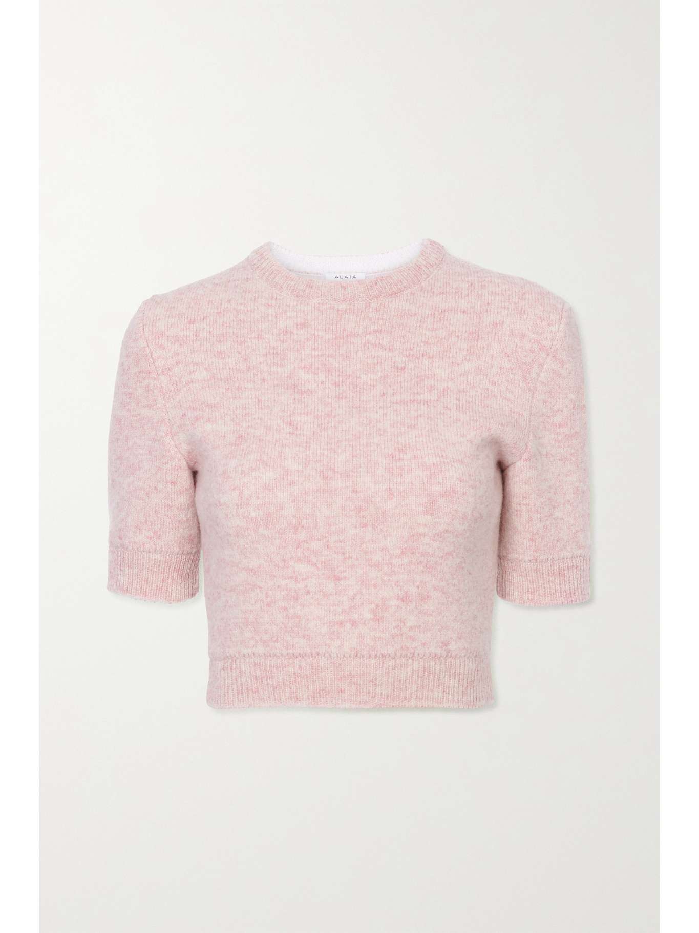 ALAÏA Cropped wool-blend sweater | NET-A-PORTER