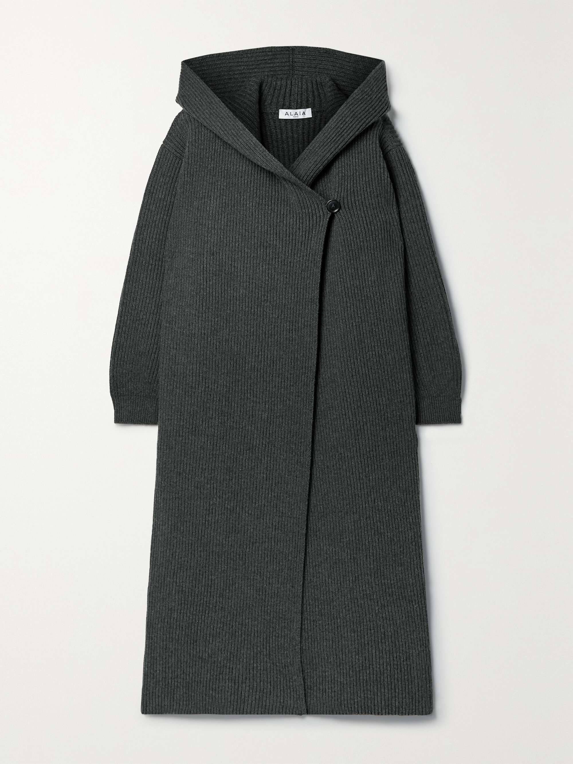 ALAÏA Ribbed wool and cashmere-blend cardigan | NET-A-PORTER