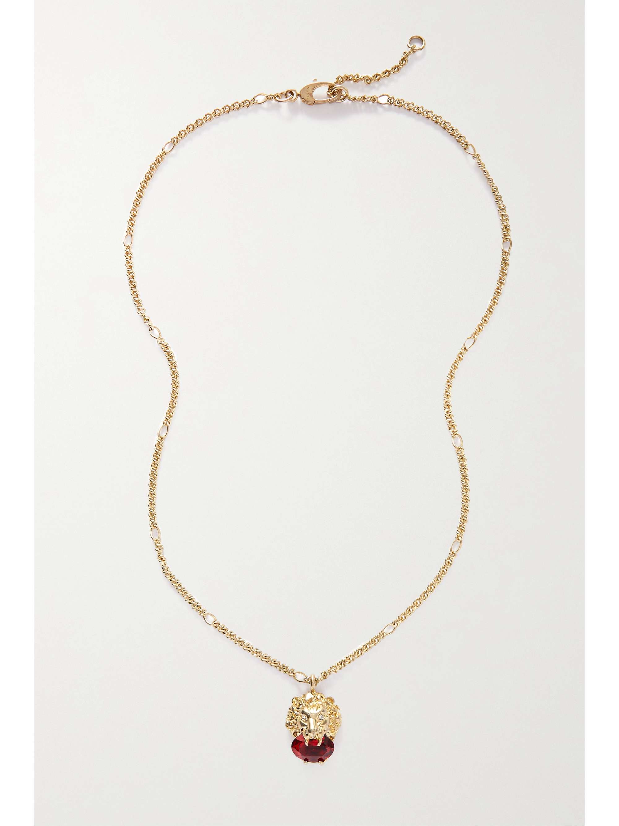 GUCCI Gold-tone crystal necklace | NET-A-PORTER