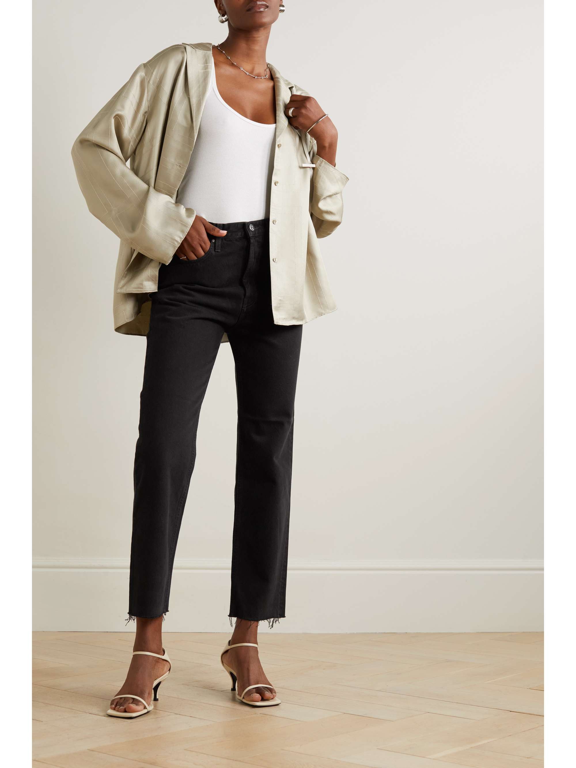 TOTEME Classic Cut high-rise straight-leg organic jeans TOTEME Classic Cut high-rise straight-leg organic jeans