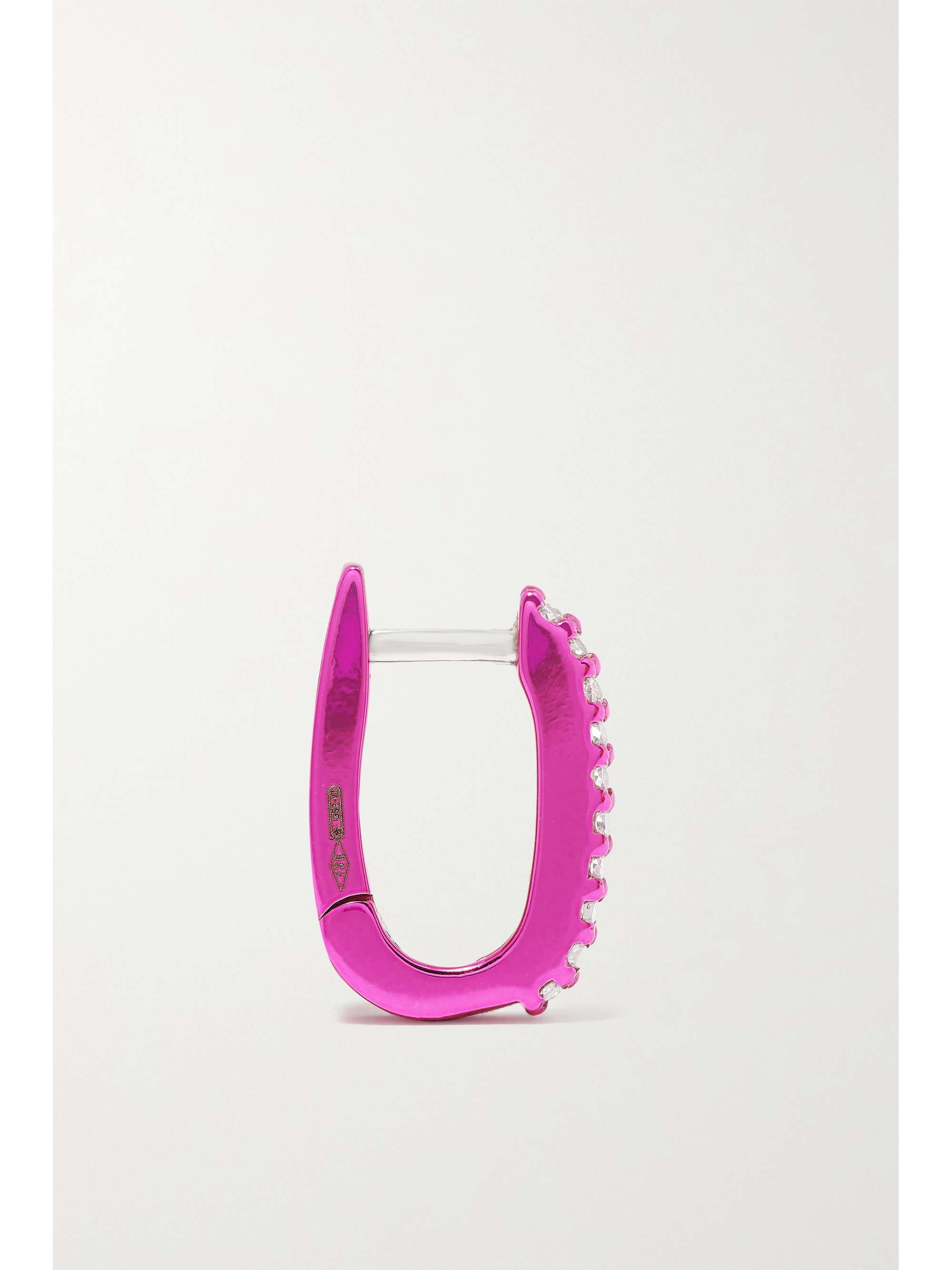 Gold White gold diamond single earring | EÉRA | NET-A-PORTER