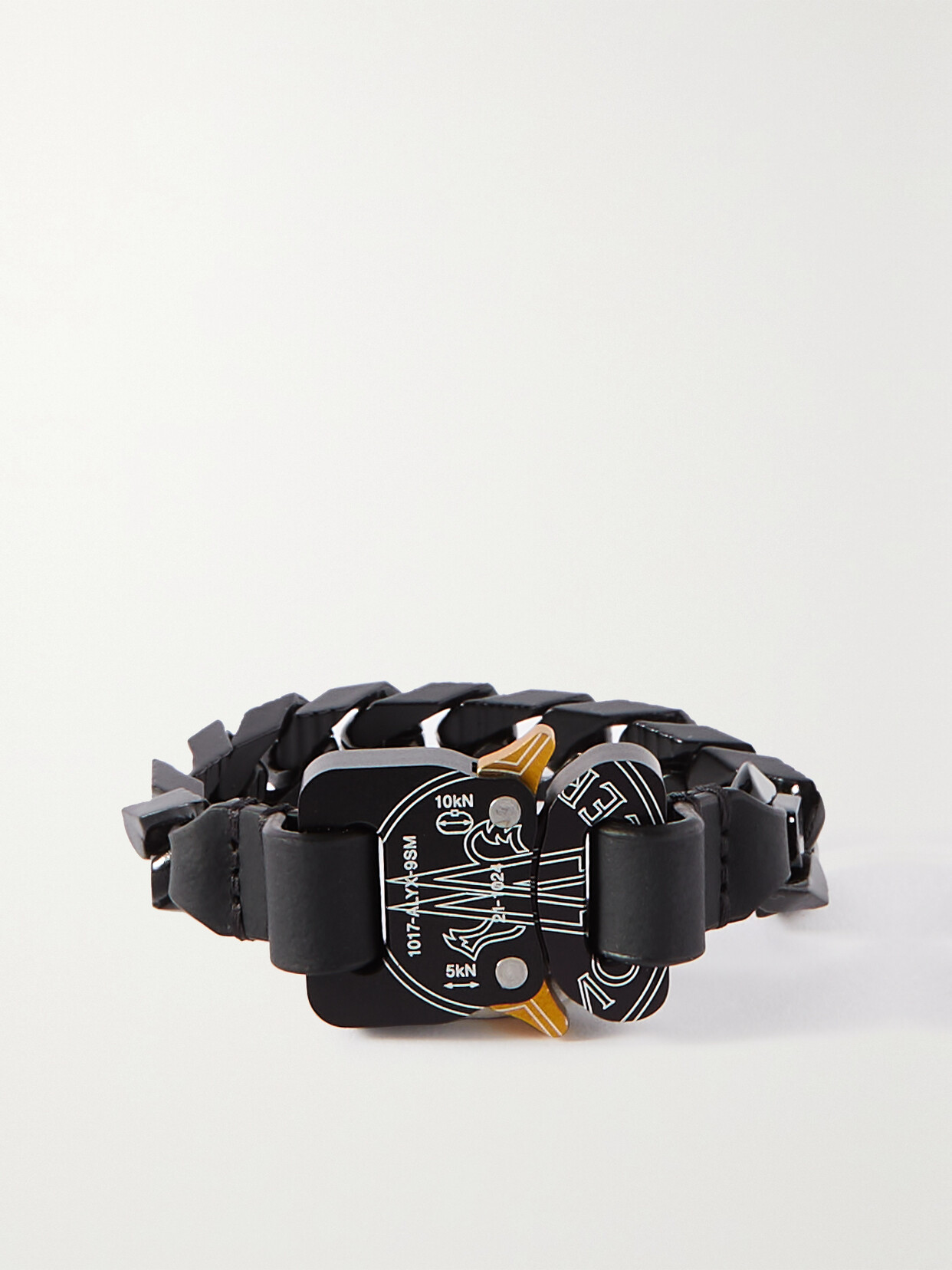 Moncler Genius + 6 Moncler 1017 Alyx 9sm Aluminum And Leather Bracelet ...