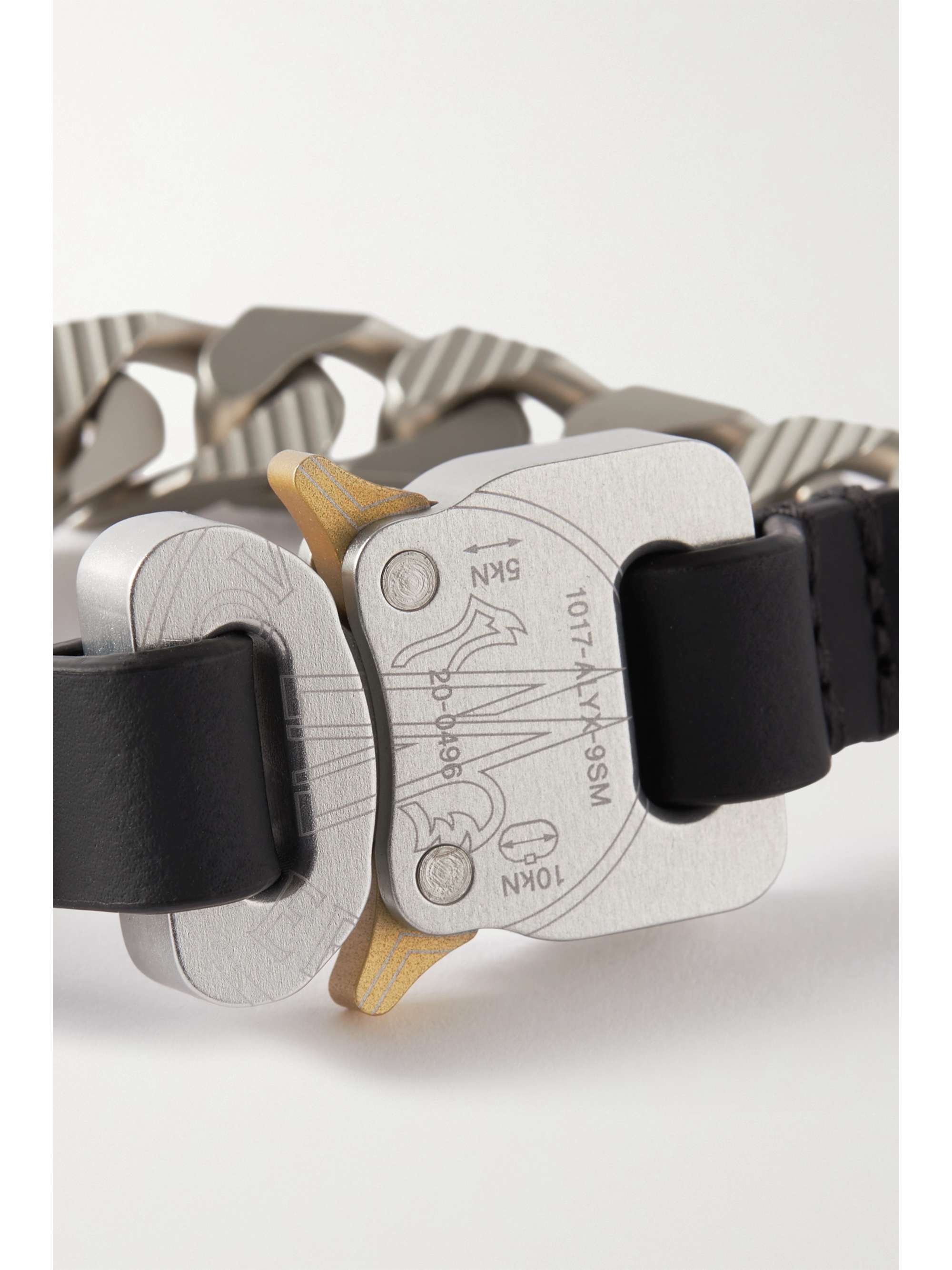 MONCLER GENIUS + 6 Moncler 1017 ALYX 9SM silver, gold-tone and leather ...