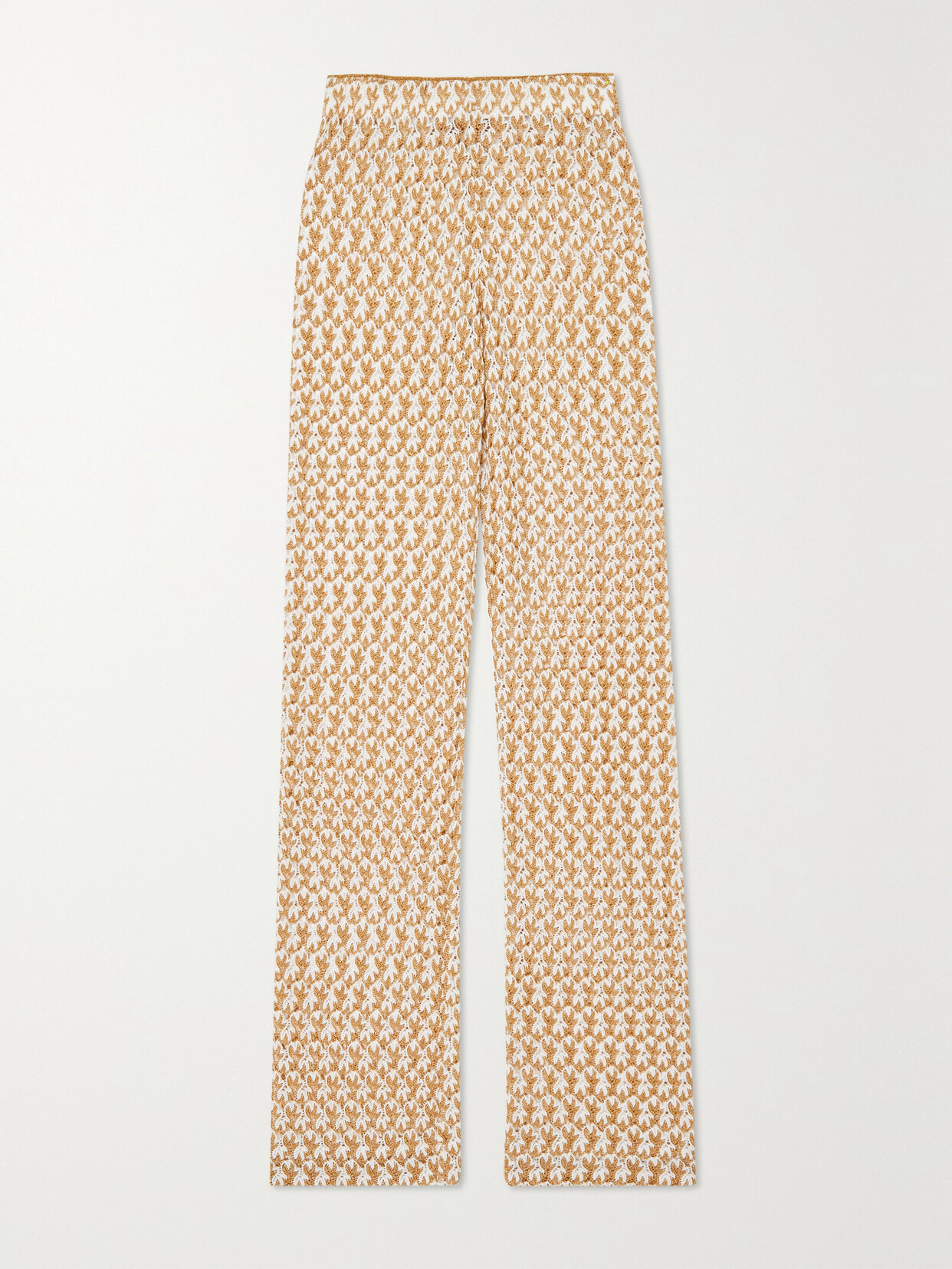 Missoni Mare Metallic Crochet-knit Wide-leg Pants In Gold | ModeSens Missoni Mare Metallic Crochet-knit Wide-leg Pants In Gold | ModeSens