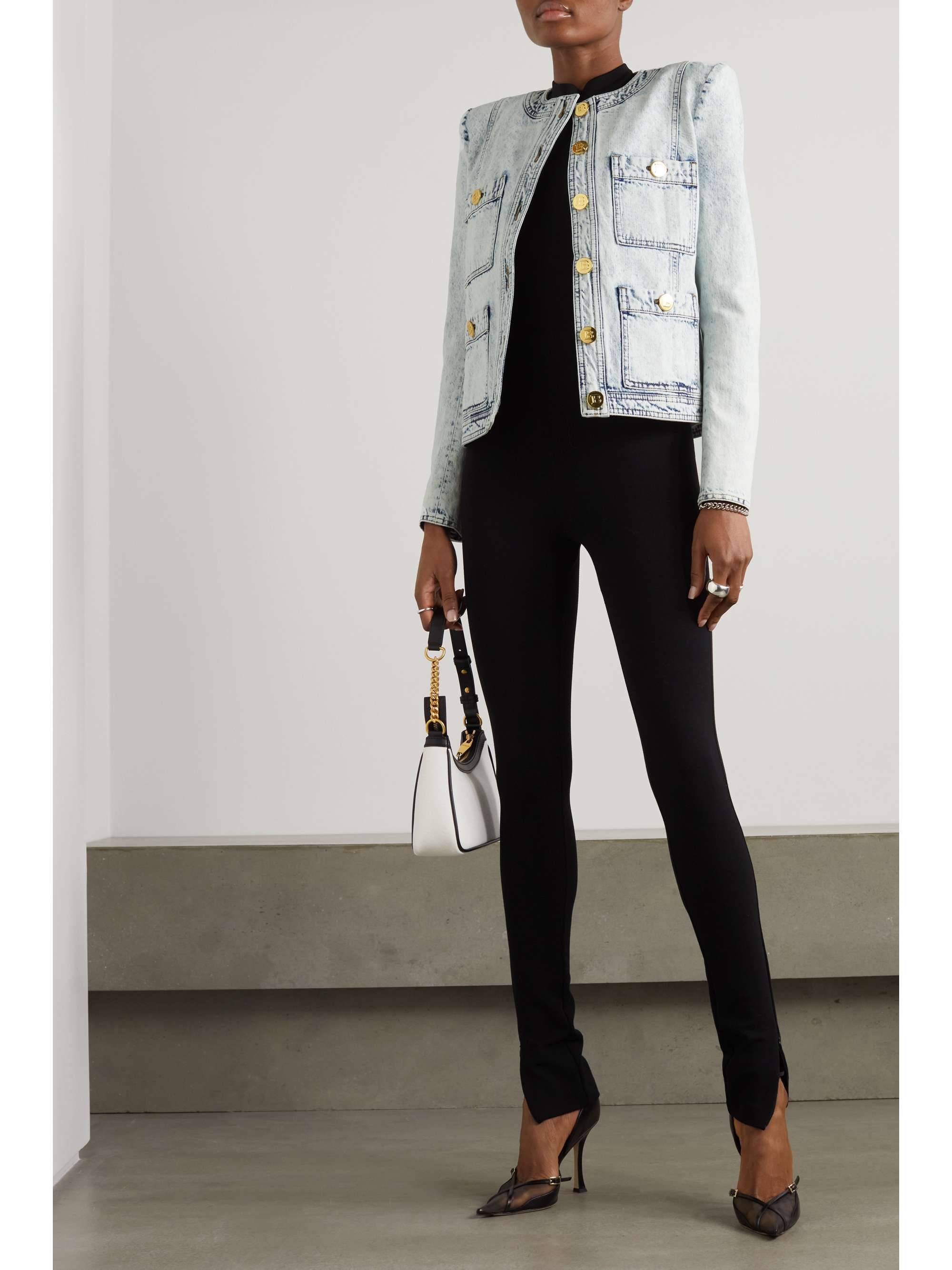 Bleached Denim Jacket Outfit