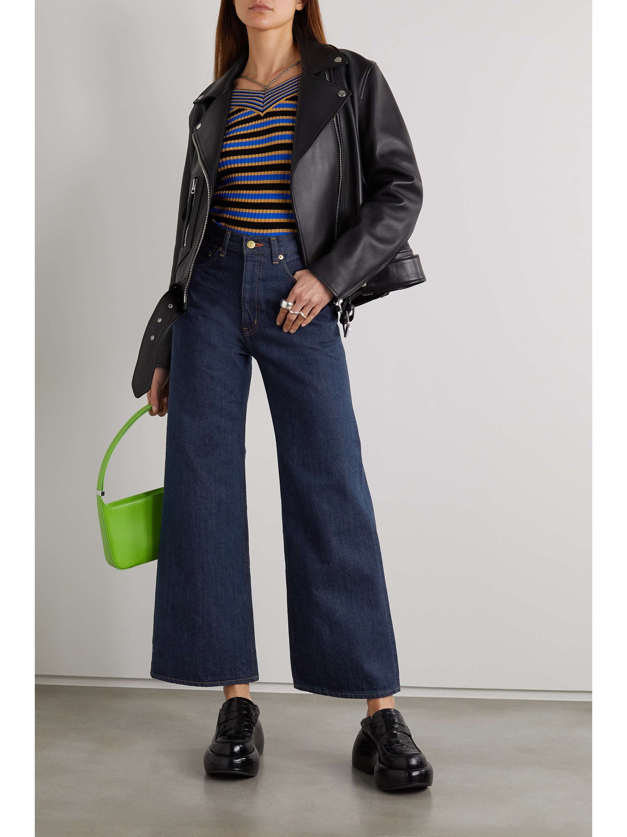 TU ES MON TRESOR The Amber cropped high-rise wide-leg jeans | NET-A-PORTER