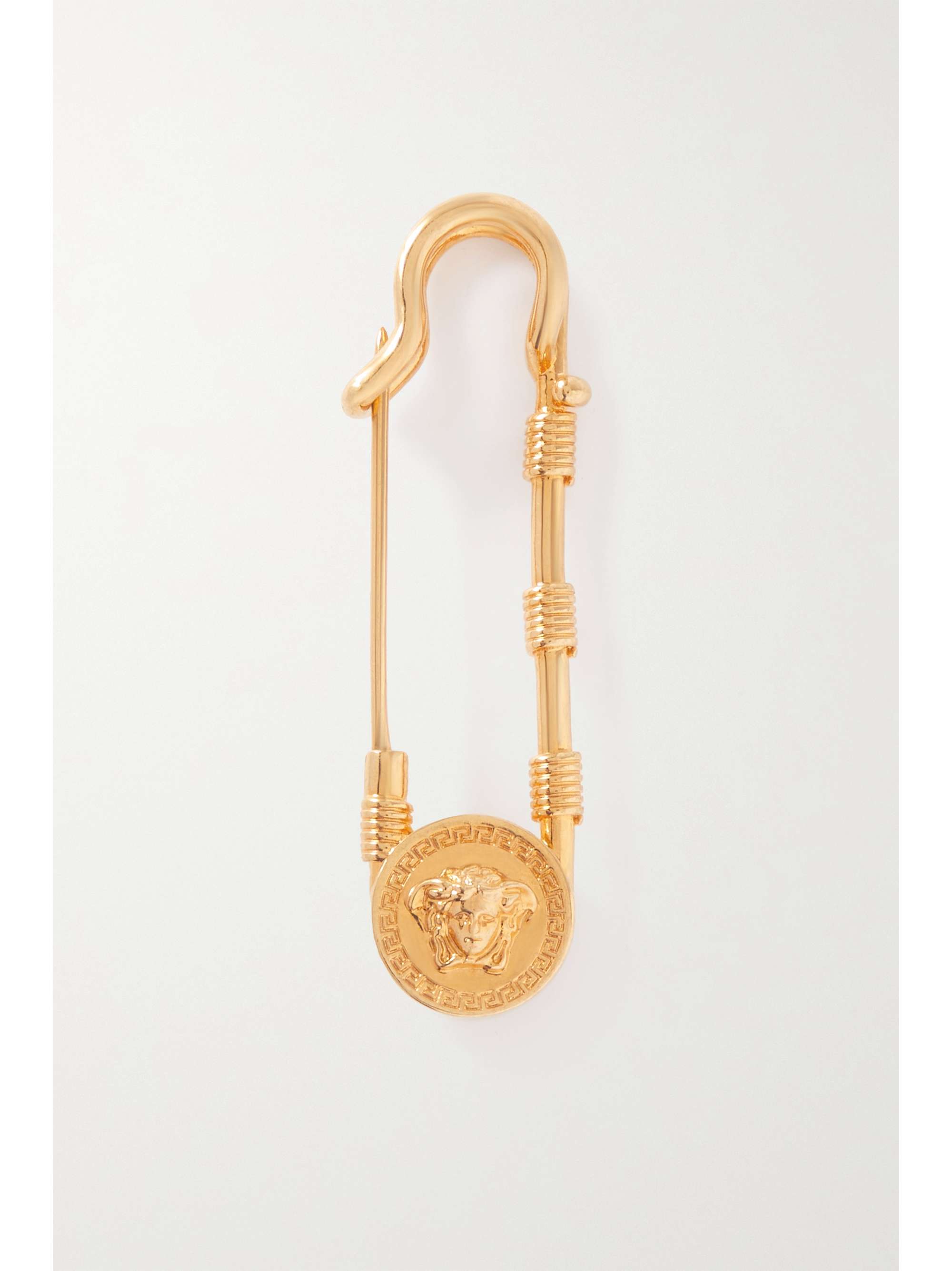 VERSACE Gold-tone brooch | NET-A-PORTER
