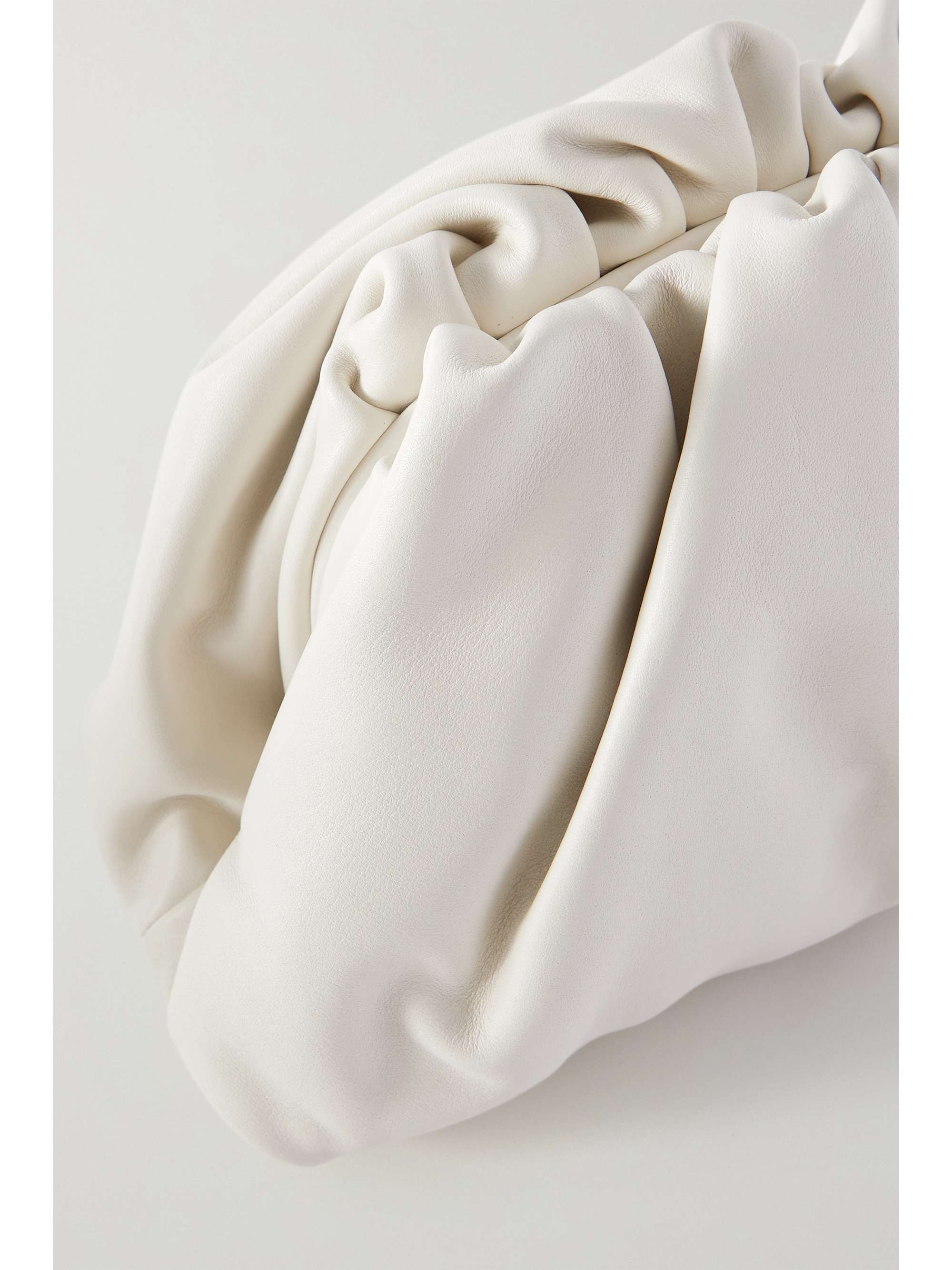 BOTTEGA VENETA The Pouch large gathered leather clutch | NET-A-PORTER