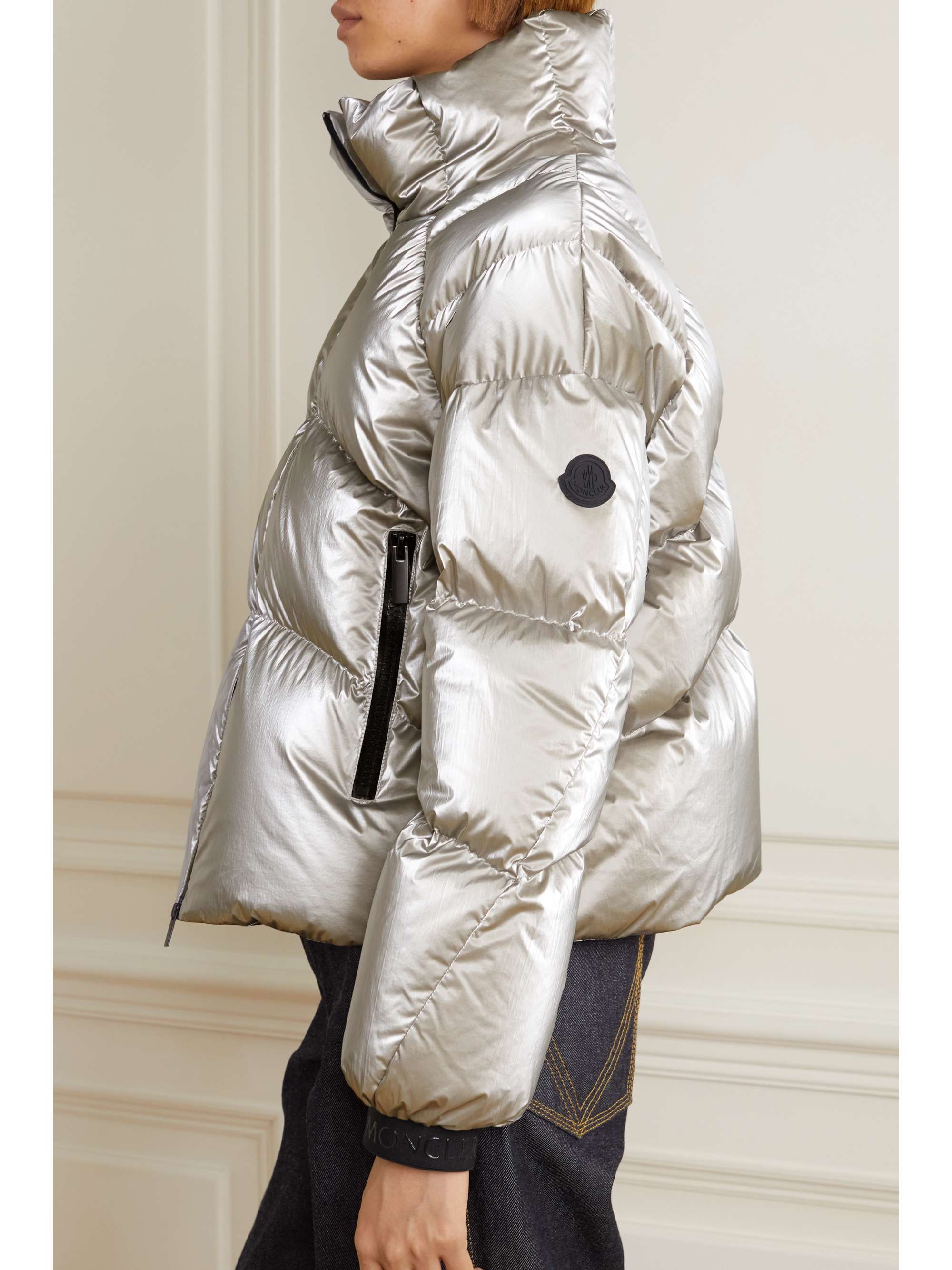 MONCLER Avoriaz quilted metallic shell down jacket | NET-A-PORTER