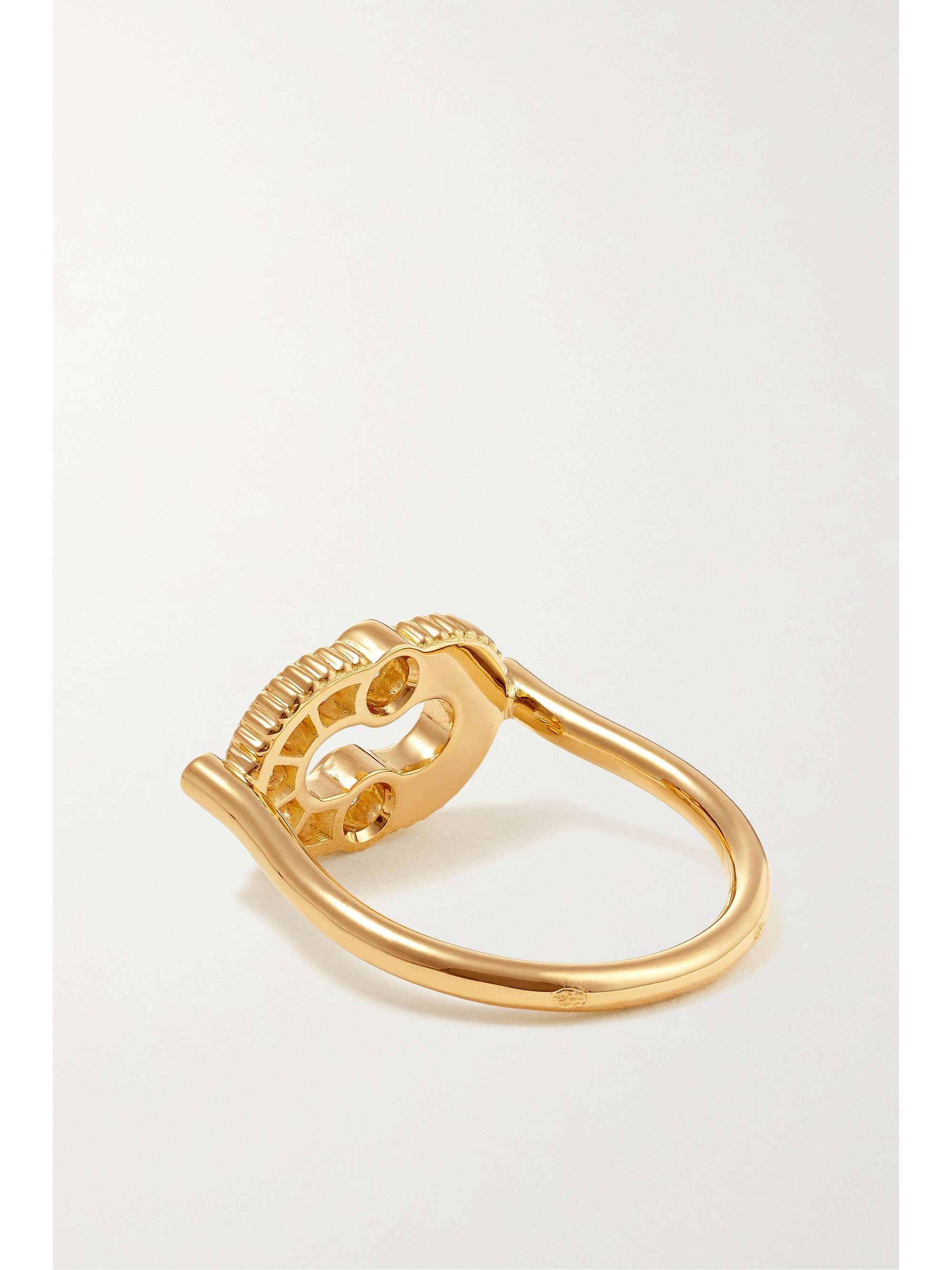 VILTIER Magnetic 18-karat gold, lapis lazuli and diamond ring | NET-A-PORTER