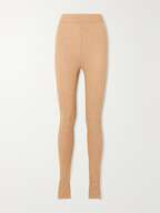 Brown Carlisle ribbed stretch-jersey skinny pants | ALIX NYC | NET-A-PORTER