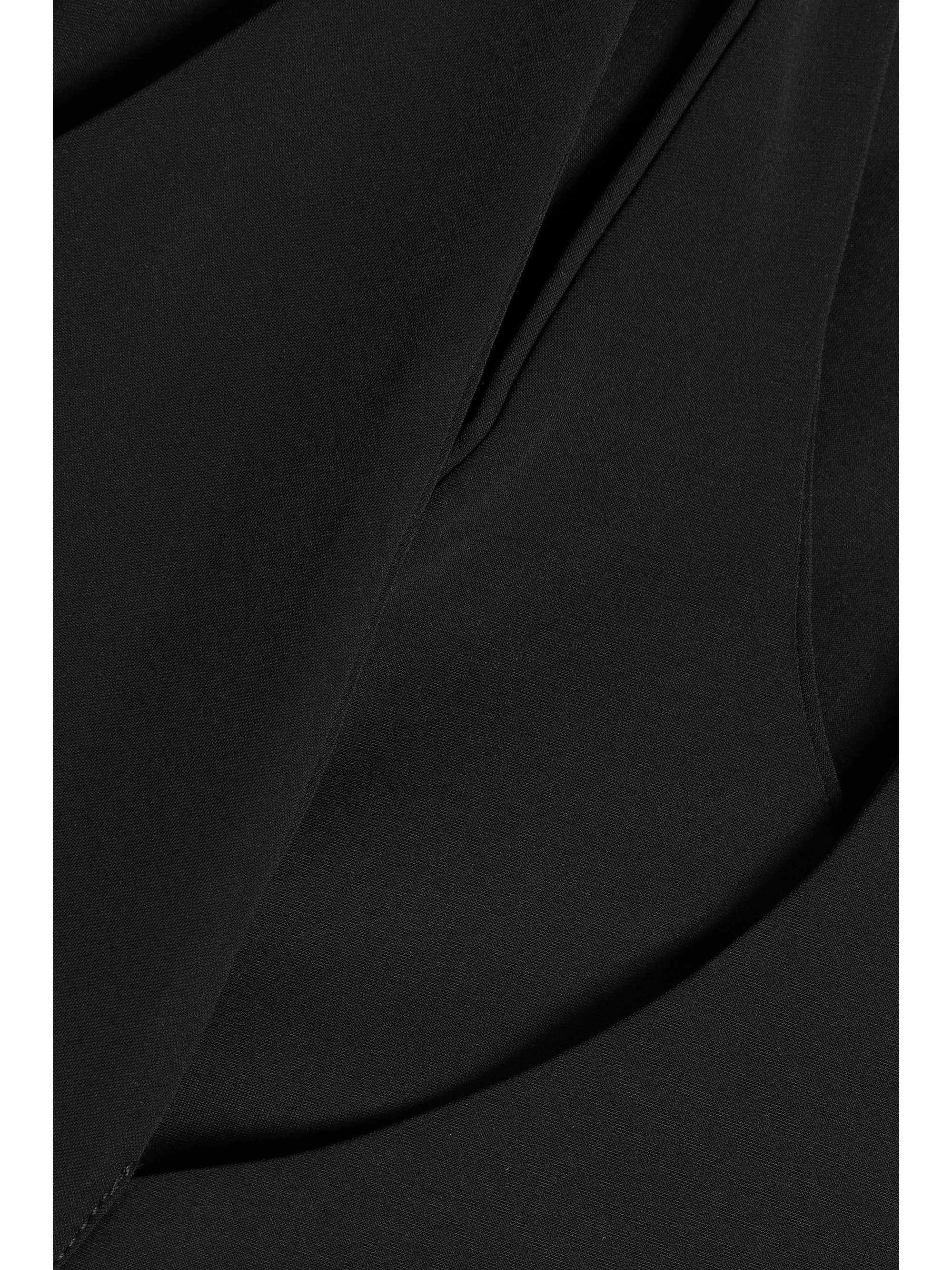 Black Page One Shoulder Cutout Stretch Jersey Bodysuit Alix Nyc Net