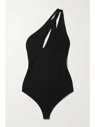 Alix Nyc Page One Shoulder Cutout Stretch Jersey Bodysuit Net A Porter