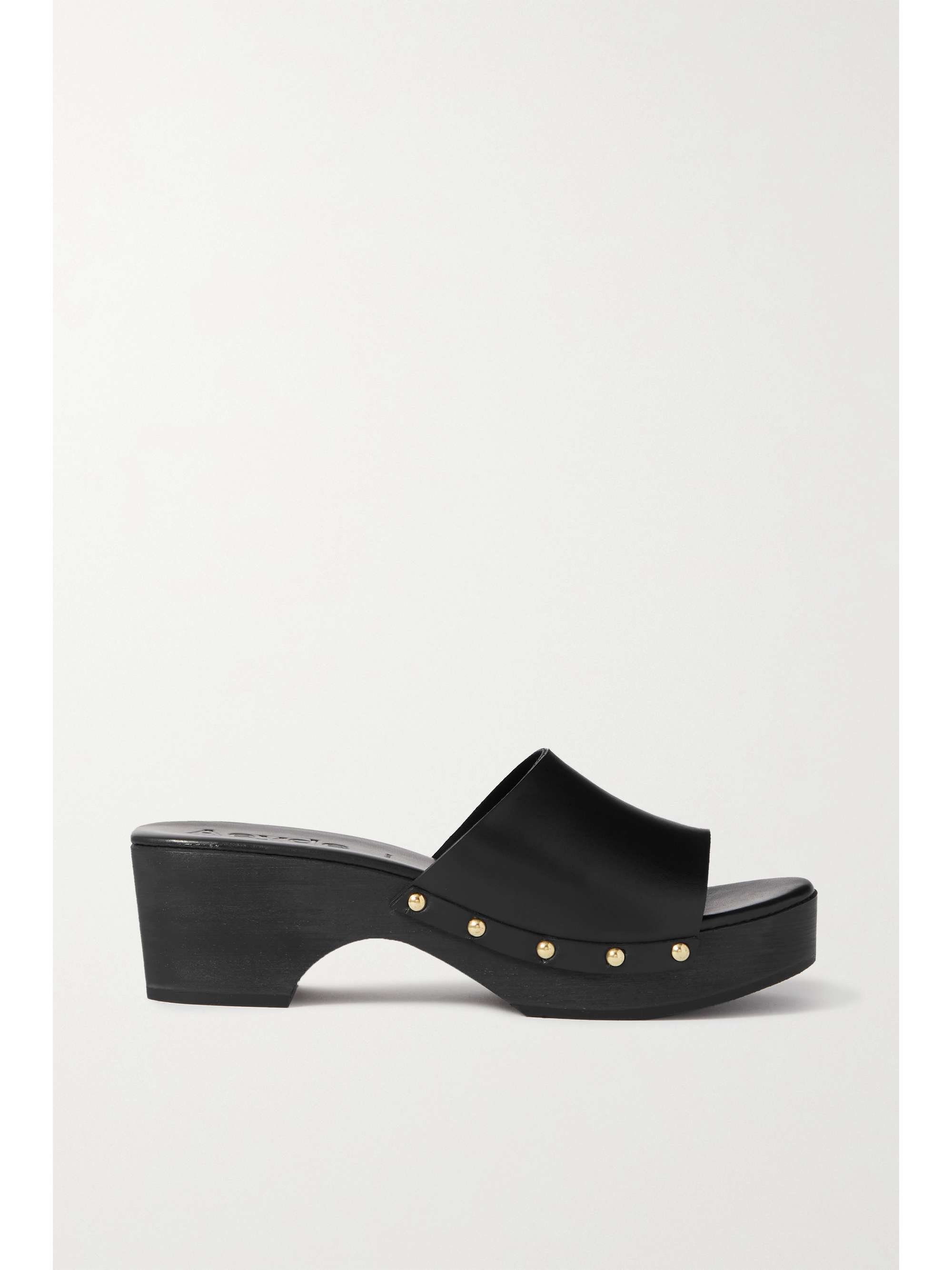 AEYDE Bobbie studded leather platform clogs | NET-A-PORTER