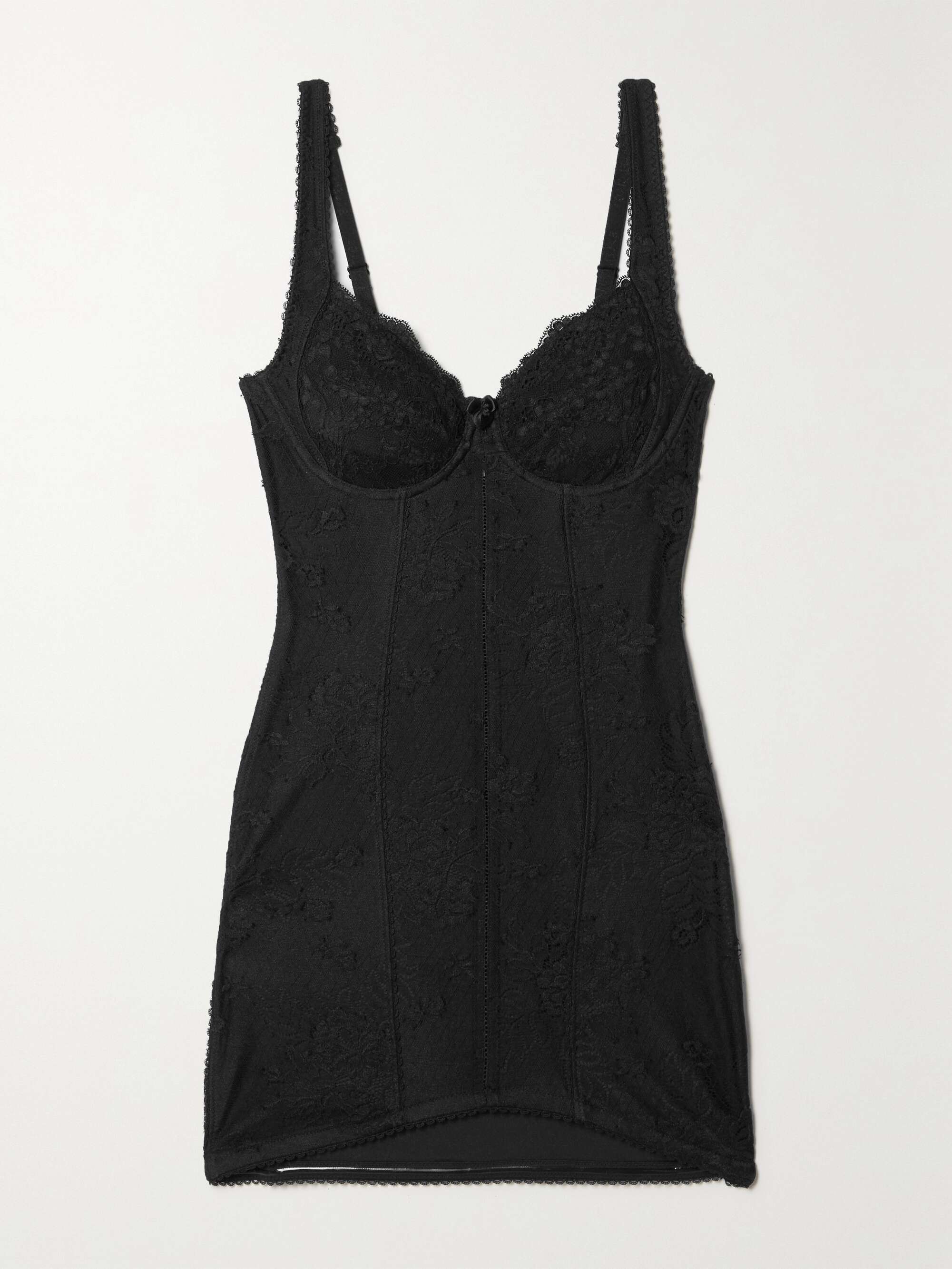 Black Lace Dress Sleeveless Open Back