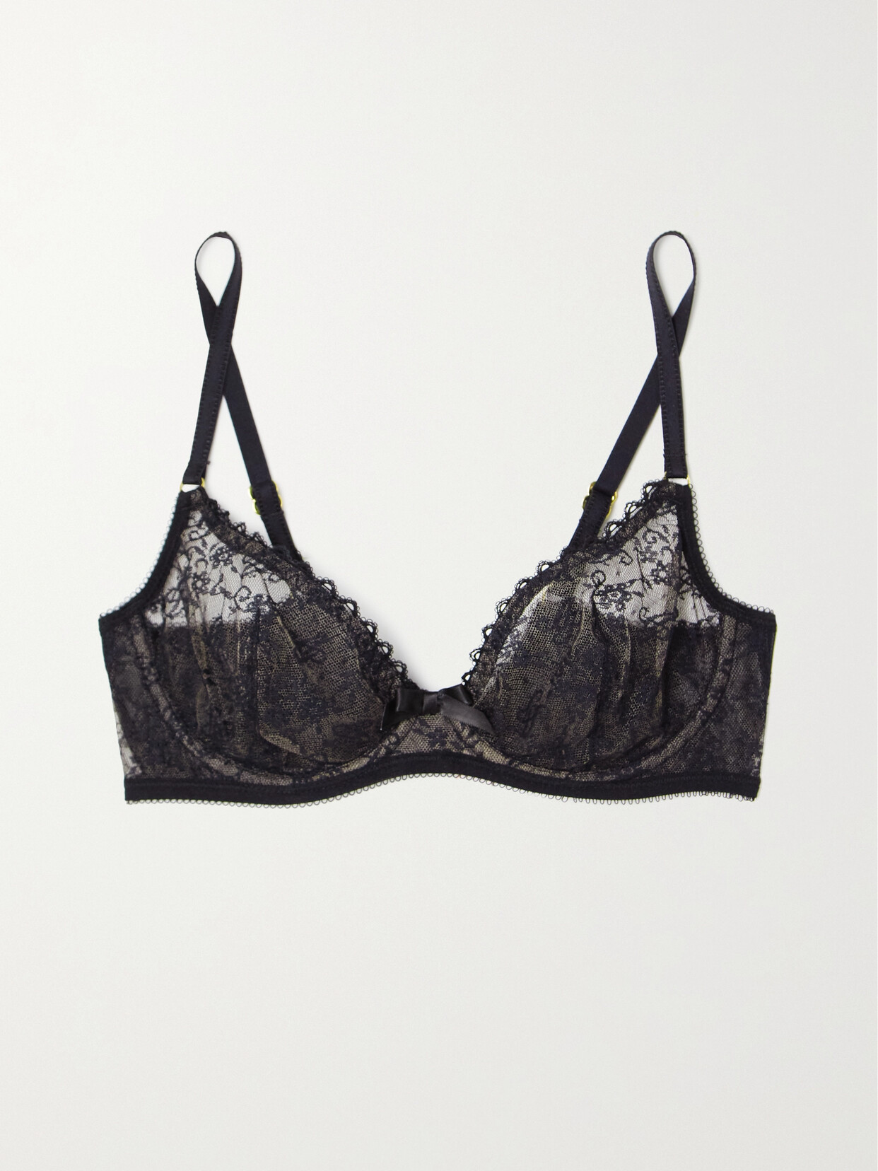 Agent Provocateur Malorey Point D'esprit Tulle And Mesh Underwired Soft ...