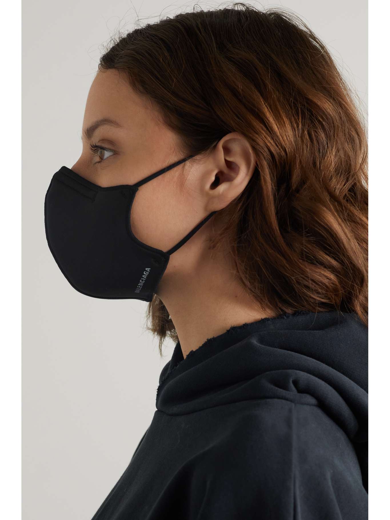 BALENCIAGA Printed stretch-knit face mask | NET-A-PORTER