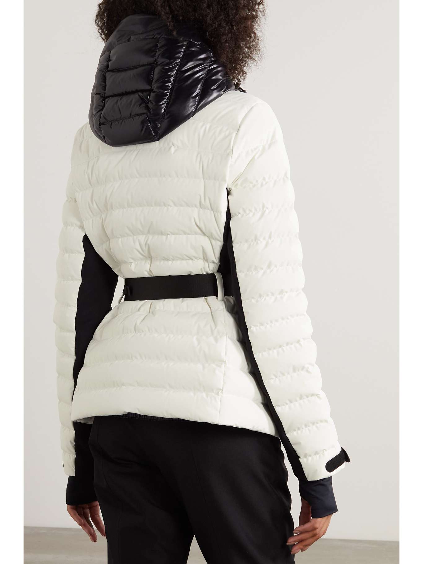 MONCLER GRENOBLE Bruche belted two-tone quilted down ski jacket | NET-A ...